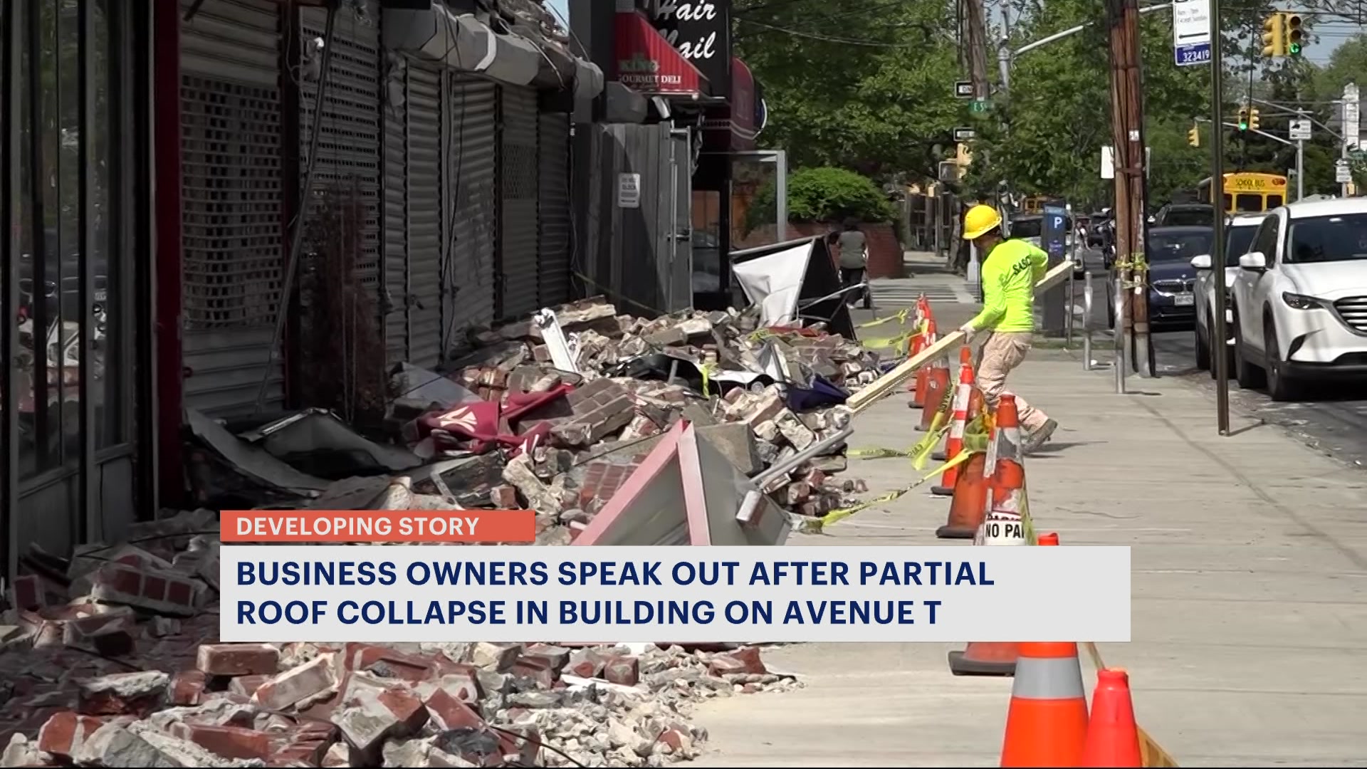 News 12 | Bronx | Businesses Along Avenue T In Brooklyn Start Cleaning ...