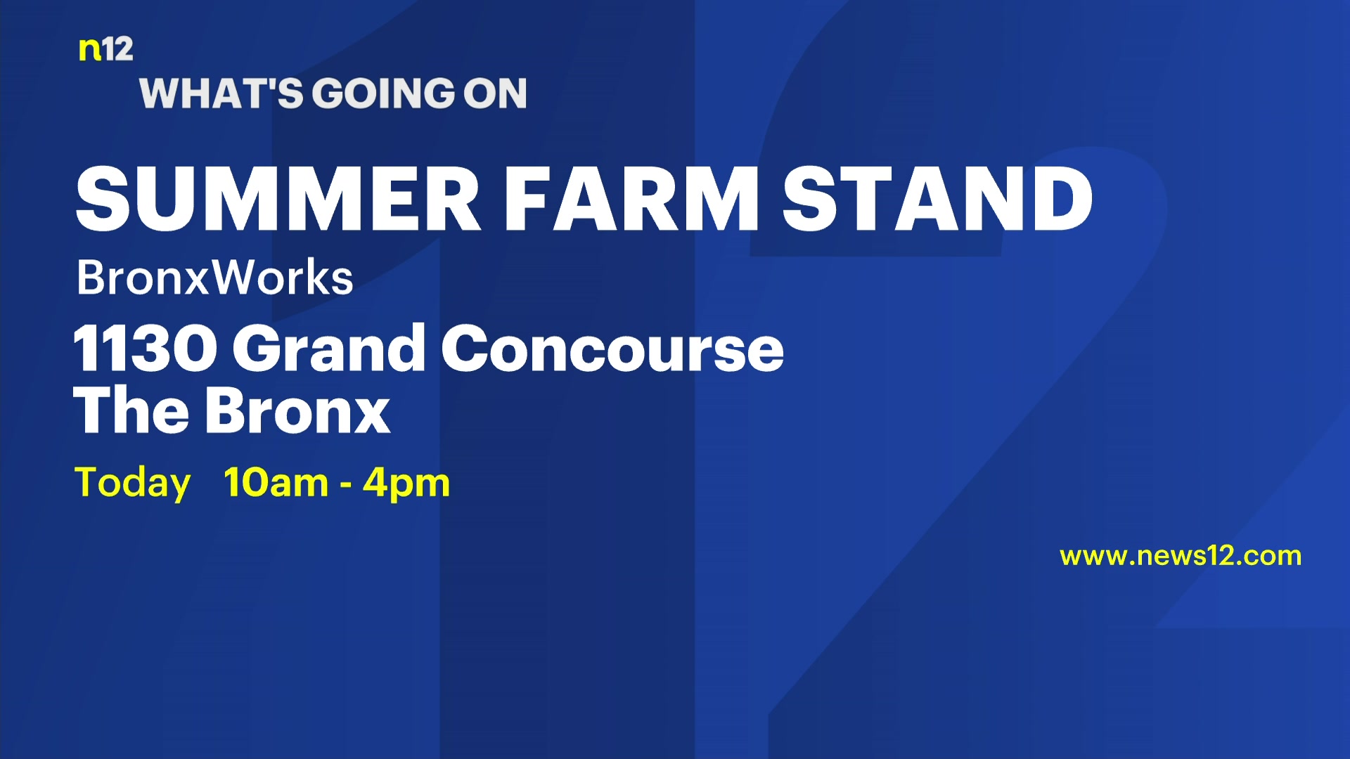 News 12 | Long Island | Bronx Works opens summer farm stand near ...