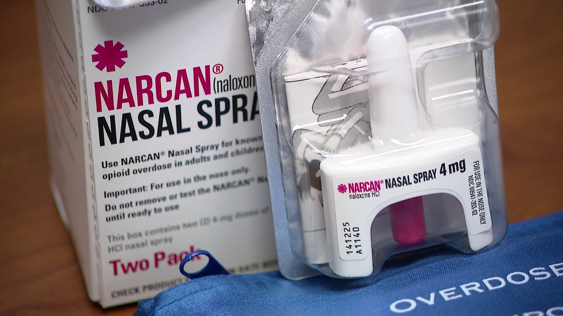 Opioid overdose antidote spray Narcan available nationwide at pharmacies over the counter
