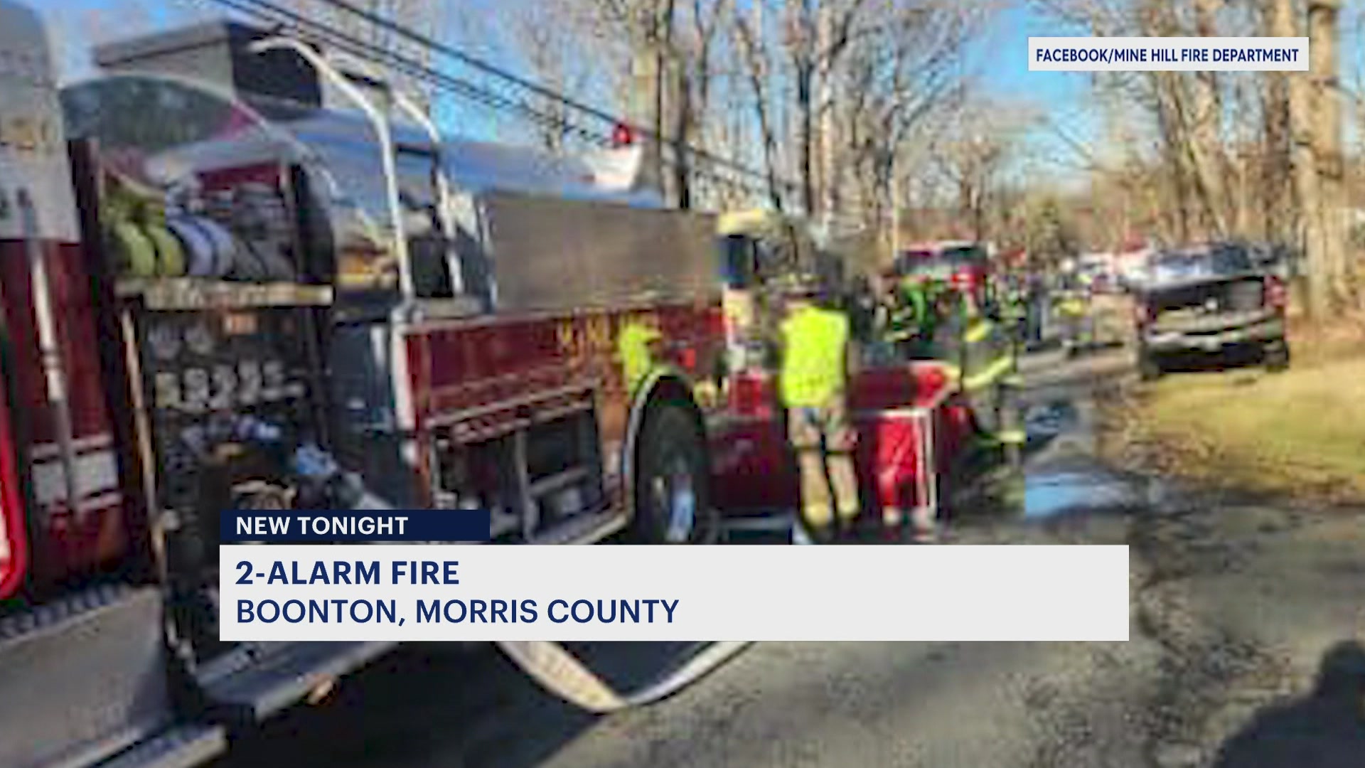 2-alarm fire breaks out in Boonton Township