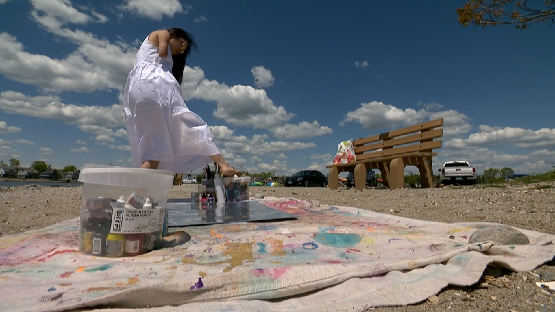 Westport Asian American Woman Born Without Arms Creates Art