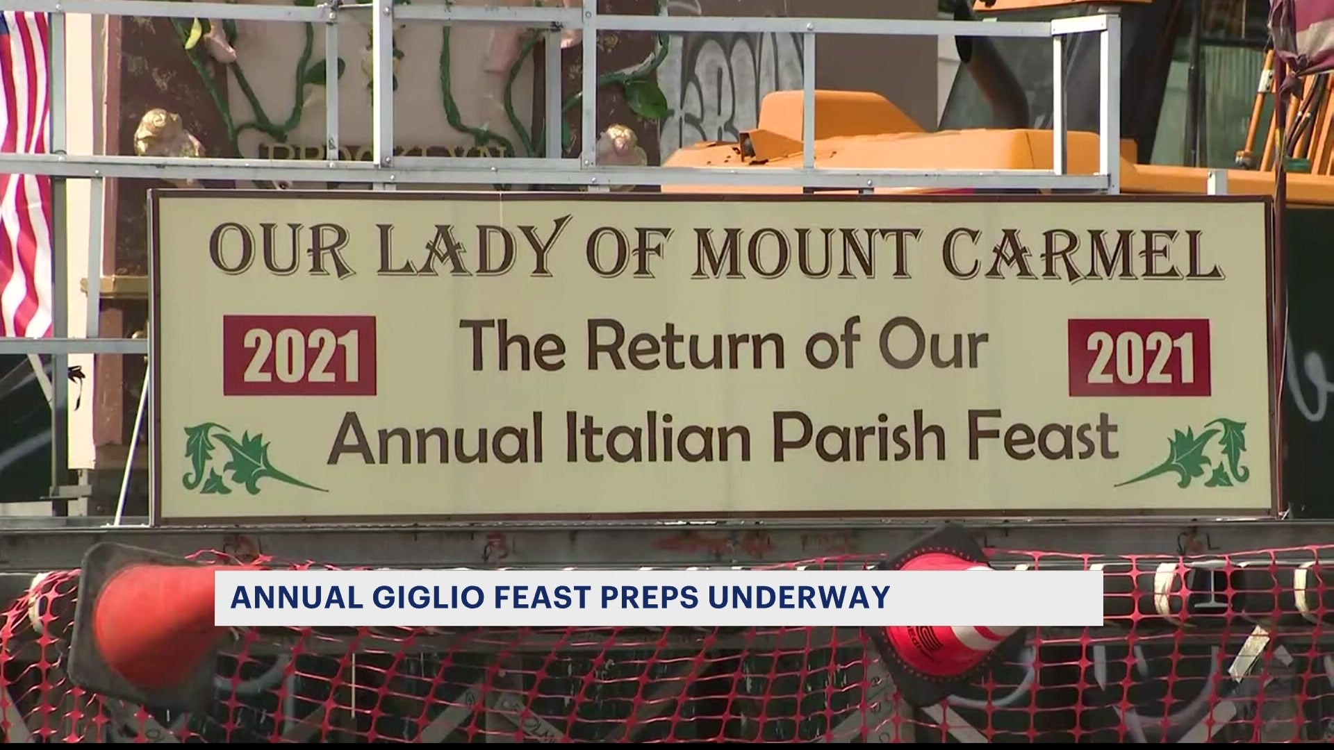 News 12 | Bronx | Setup Underway For Annual Italian Parish Feast At Our ...
