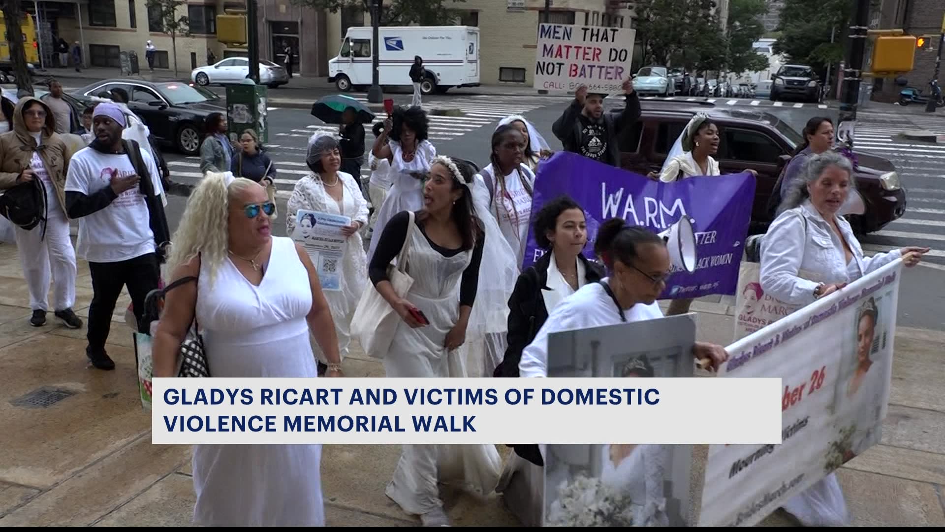 New Yorkers take to the streets in bridal gowns for annual Gladys ...