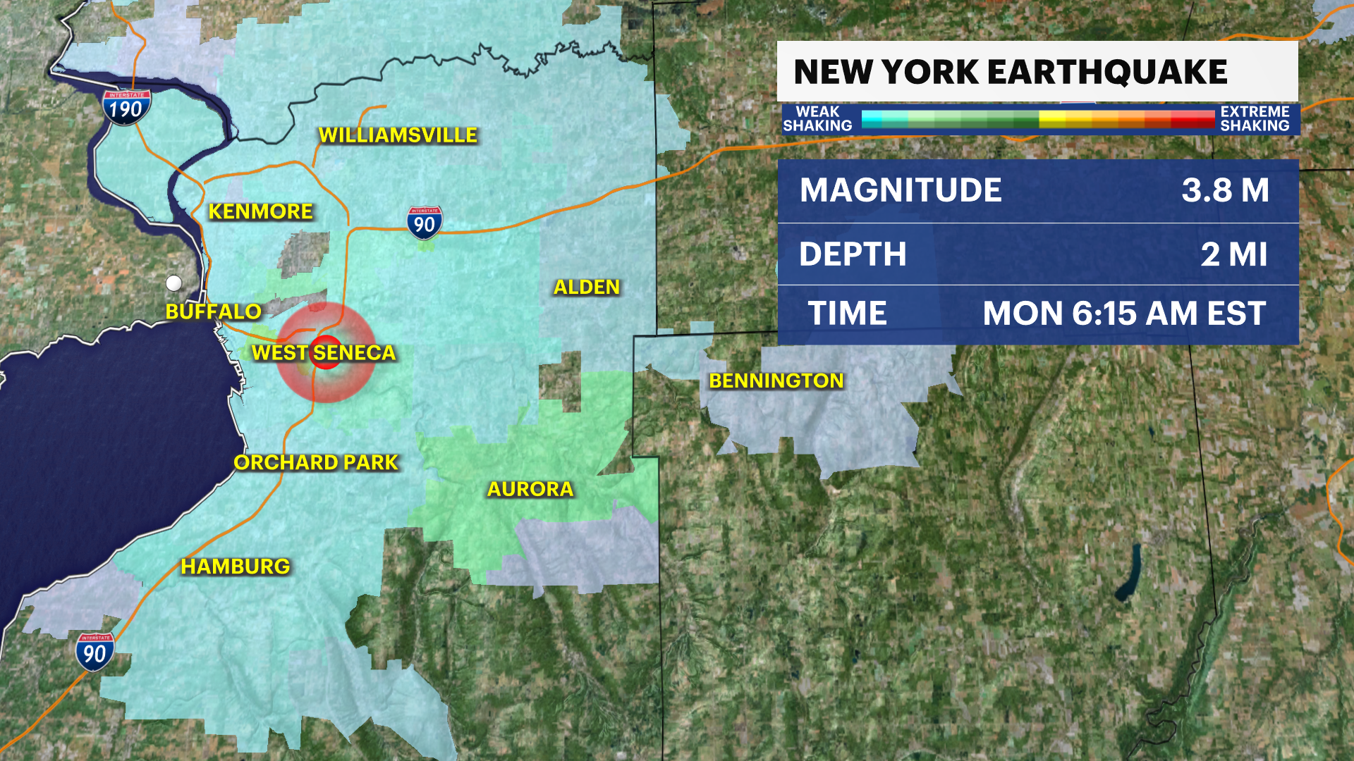 Strongest earthquake in 40 years startles western New York