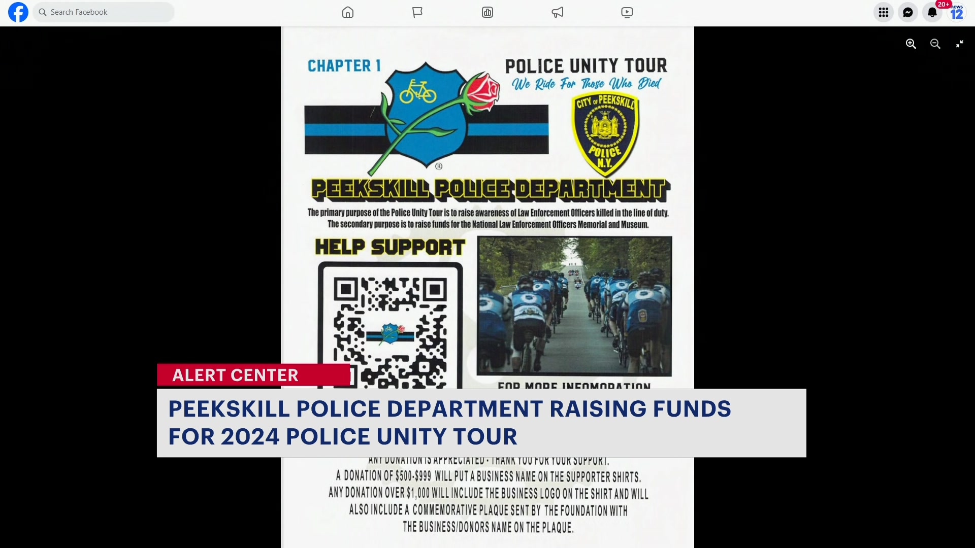 Peekskill Police Department seeks help to make the Police Unity Tour happen