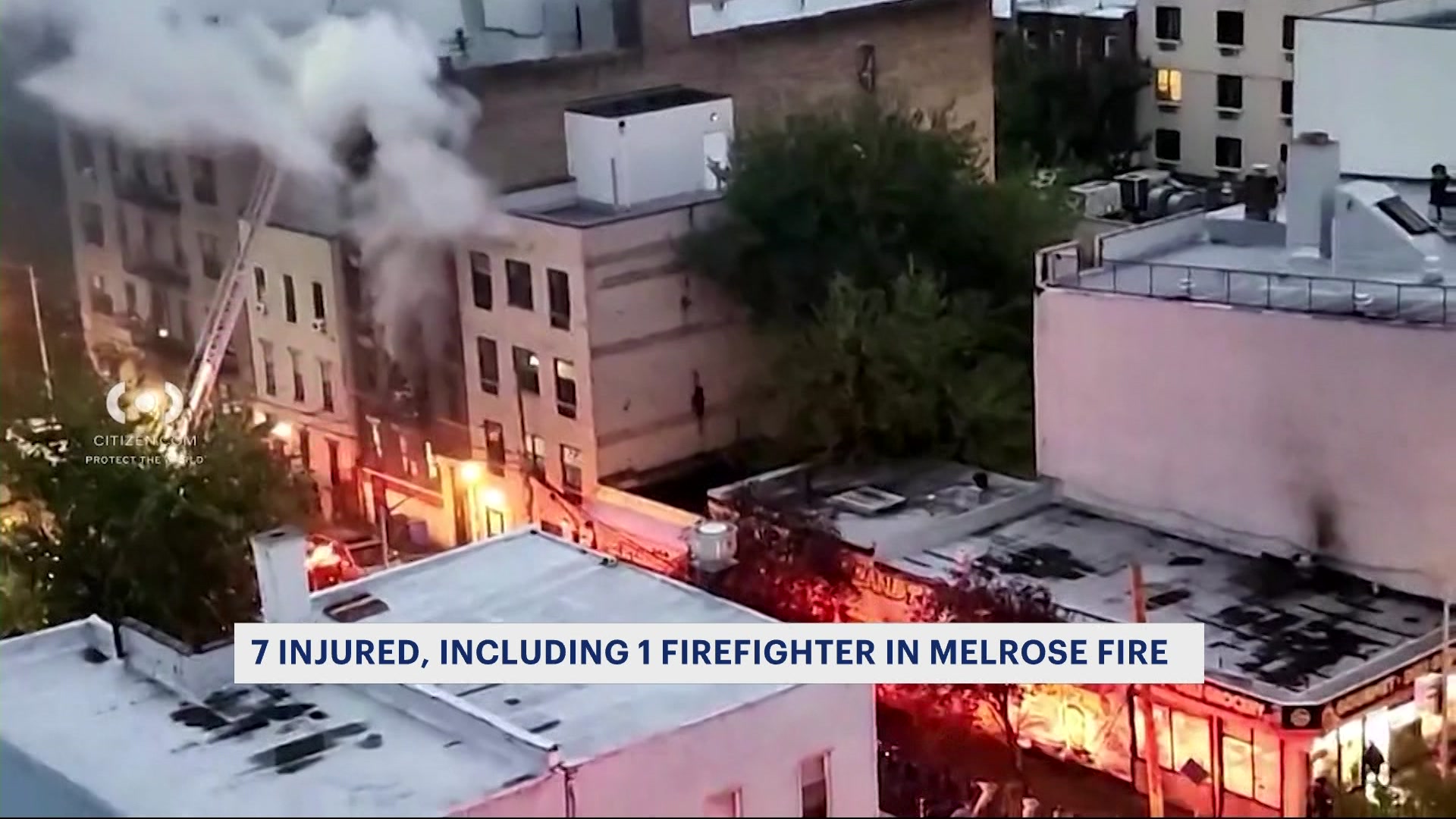 7 injured, including 1 firefighter, after fire in Melrose building