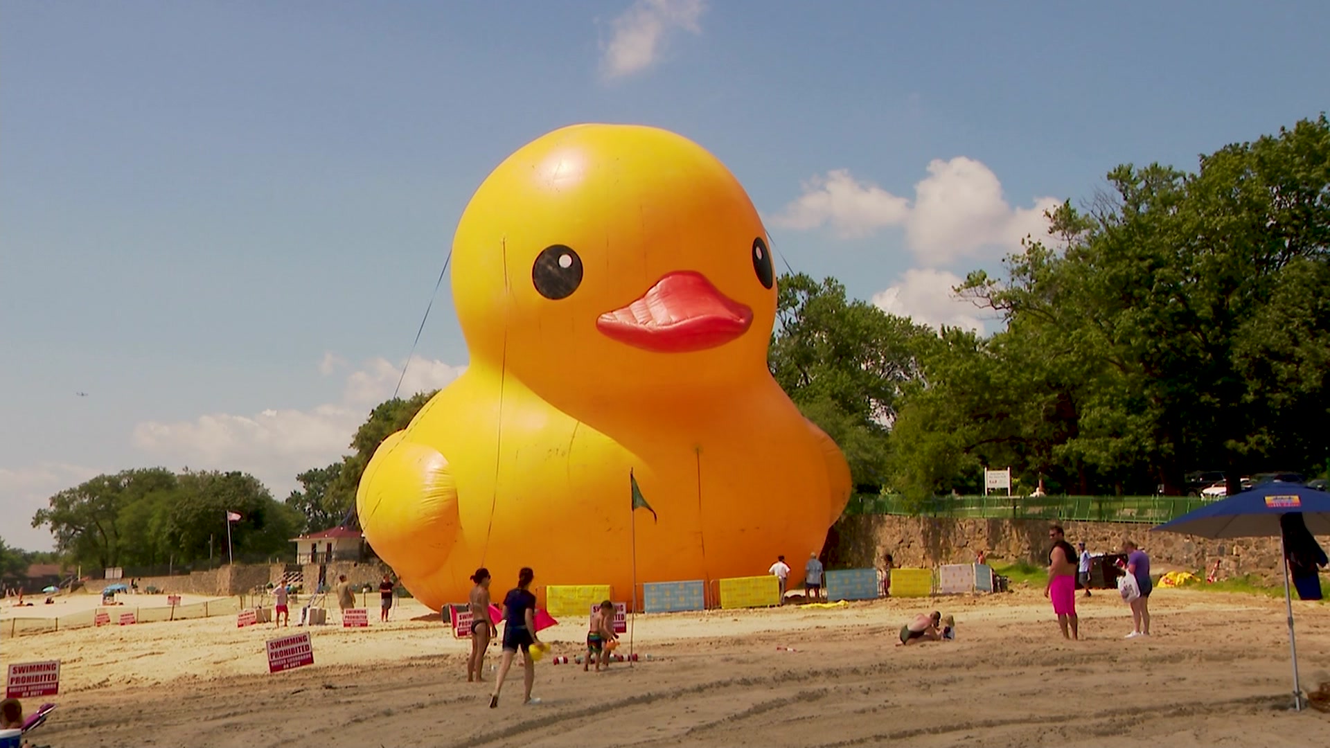 News 12 | Hudson Valley | The world's largest rubber duck visits Playland