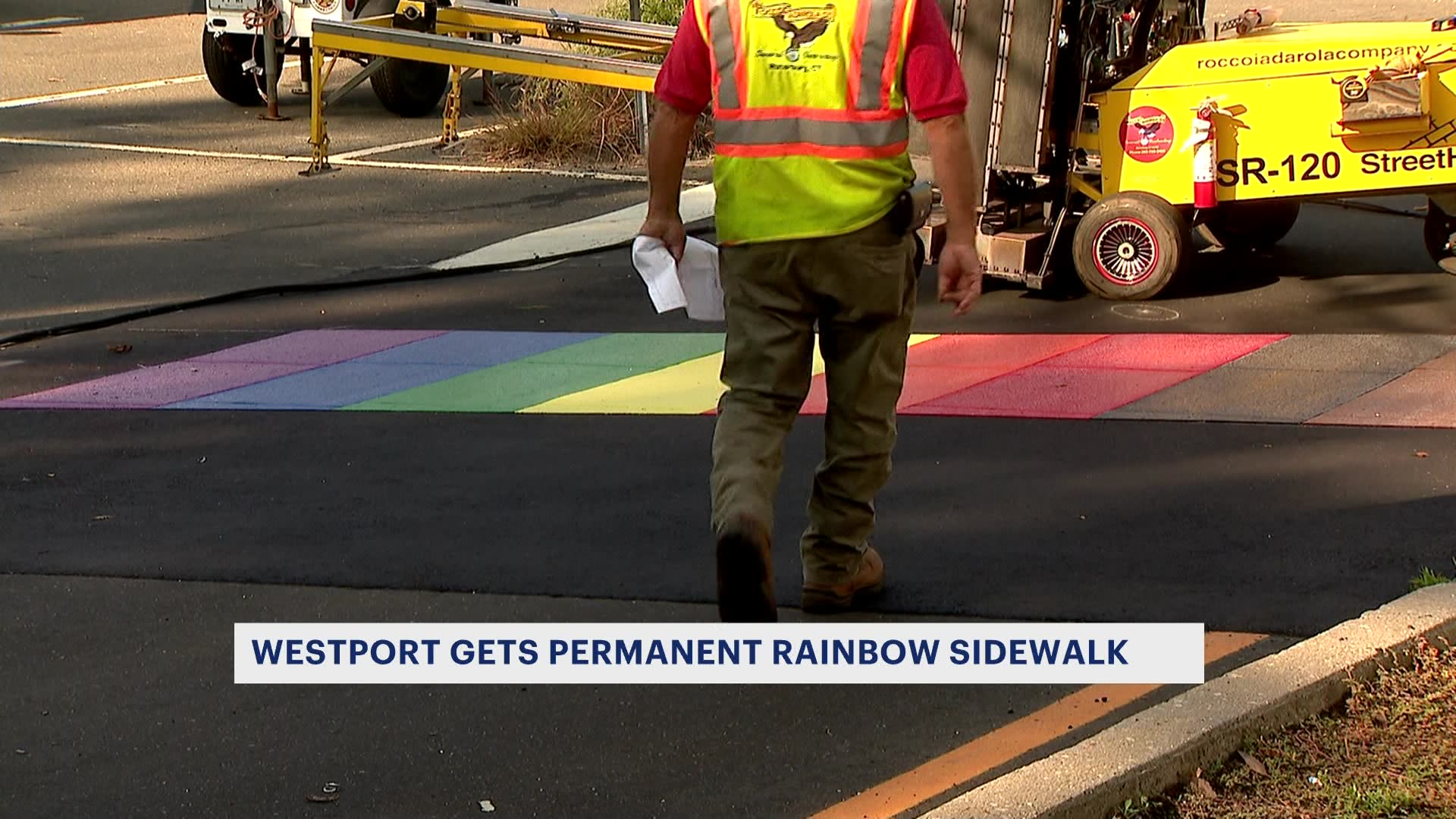 Town of Westport makes rainbow-colored crosswalk permanent