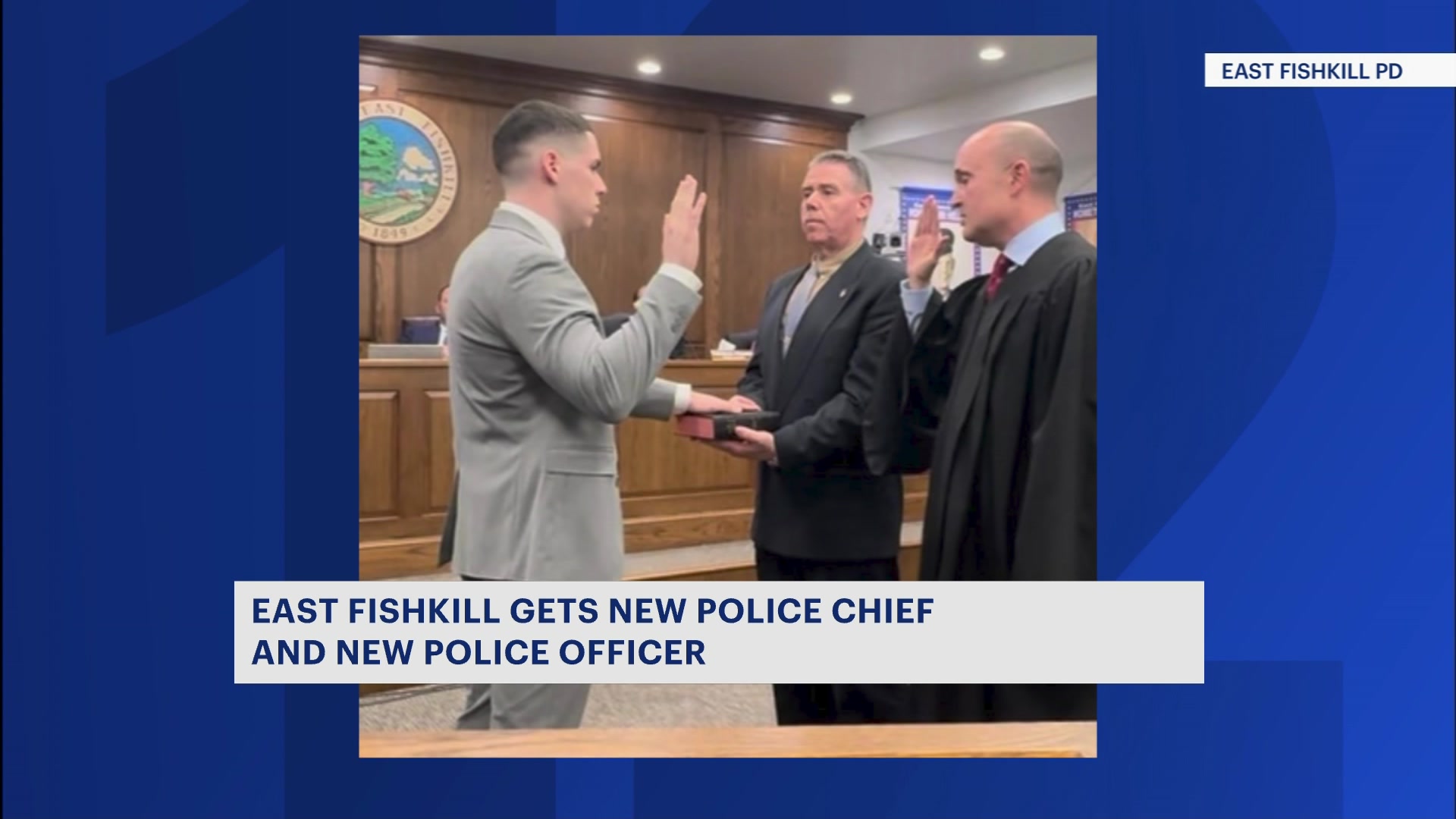 East Fishkill Police Department celebrates promotions of 2 of its members