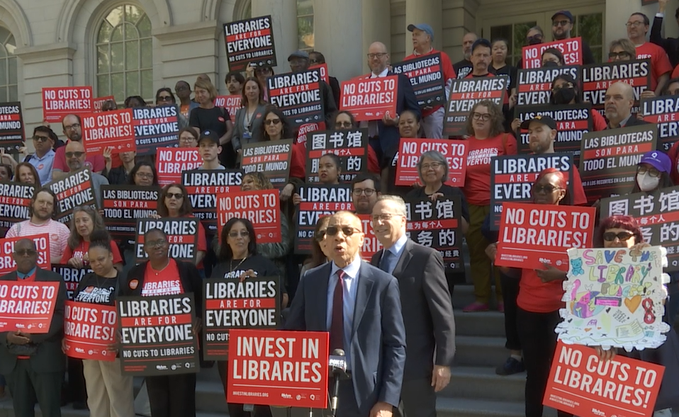News 12 | Brooklyn | Nyc Library Leaders Rally Against 583 Million In ...