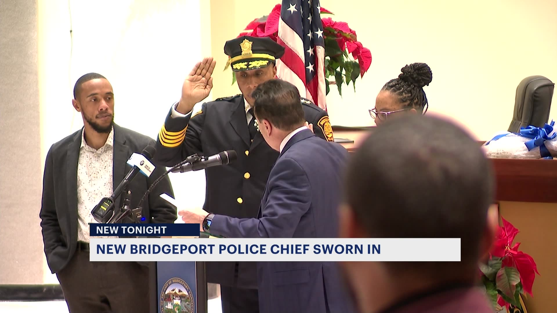 Bridgeport's new police chief Roderick Porter sworn in during ceremony