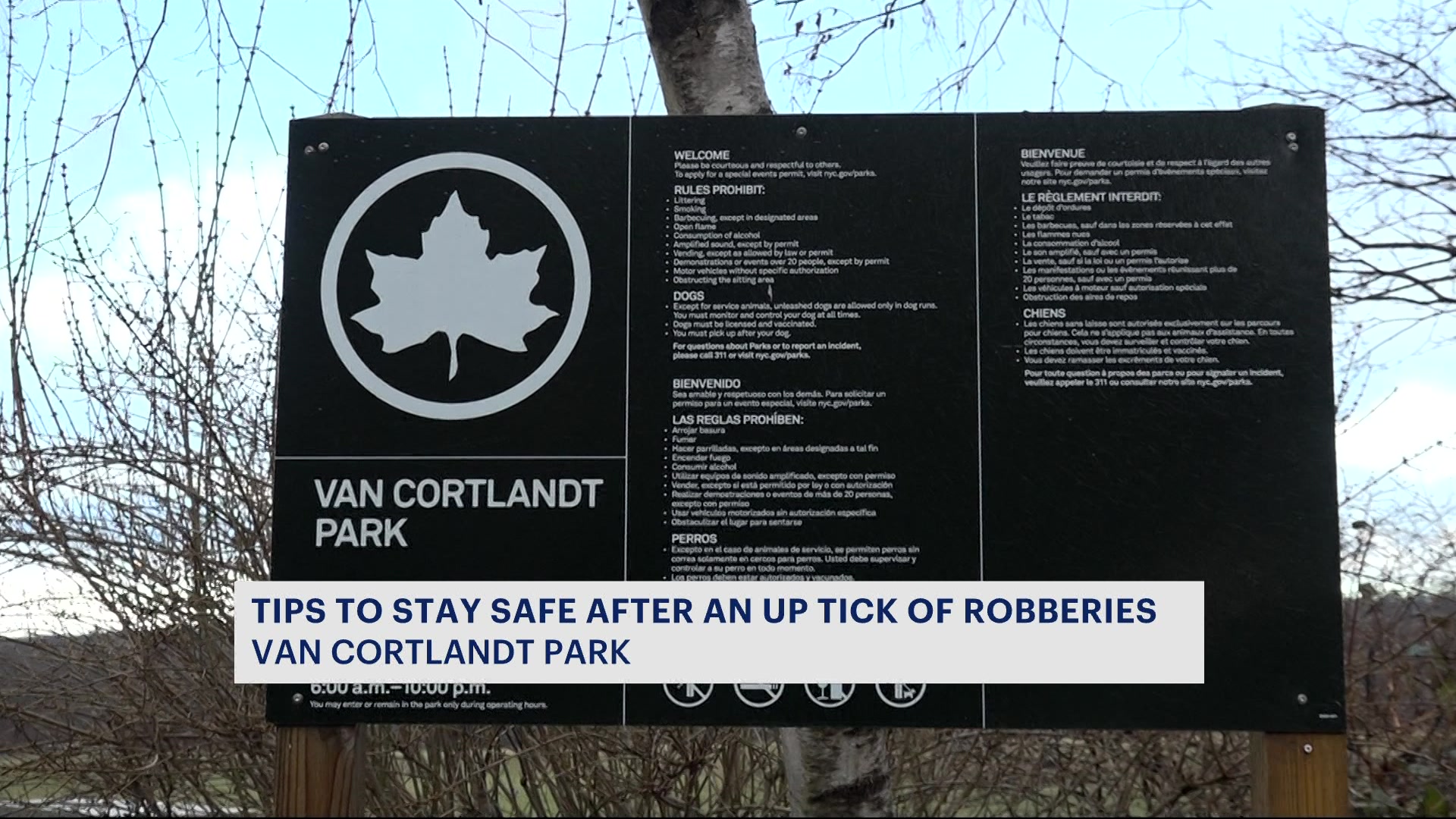 News 12 | Bronx | Van Courtland Park Alliance Offers Tips After String ...