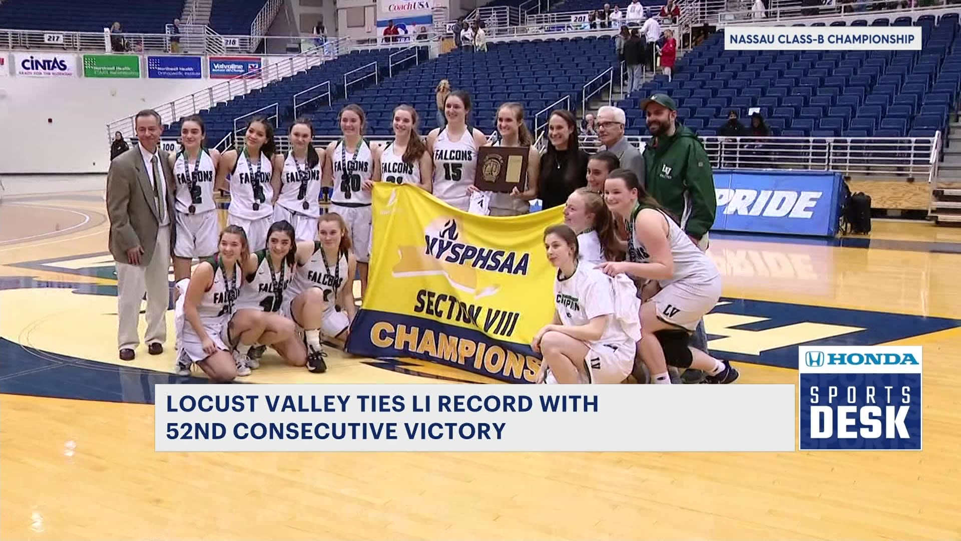 52 in a row: Locust Valley girls basketball ties LI record