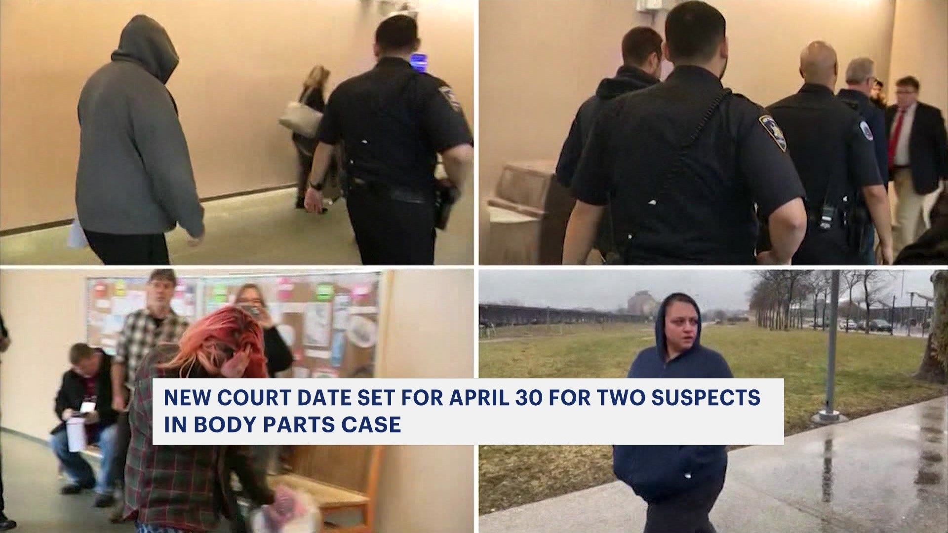 New court date set for 2 suspects in body parts case