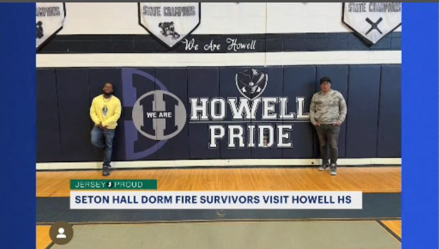 Jersey Proud: Survivors of Seton Hall dorm fire speak to Howell HS students