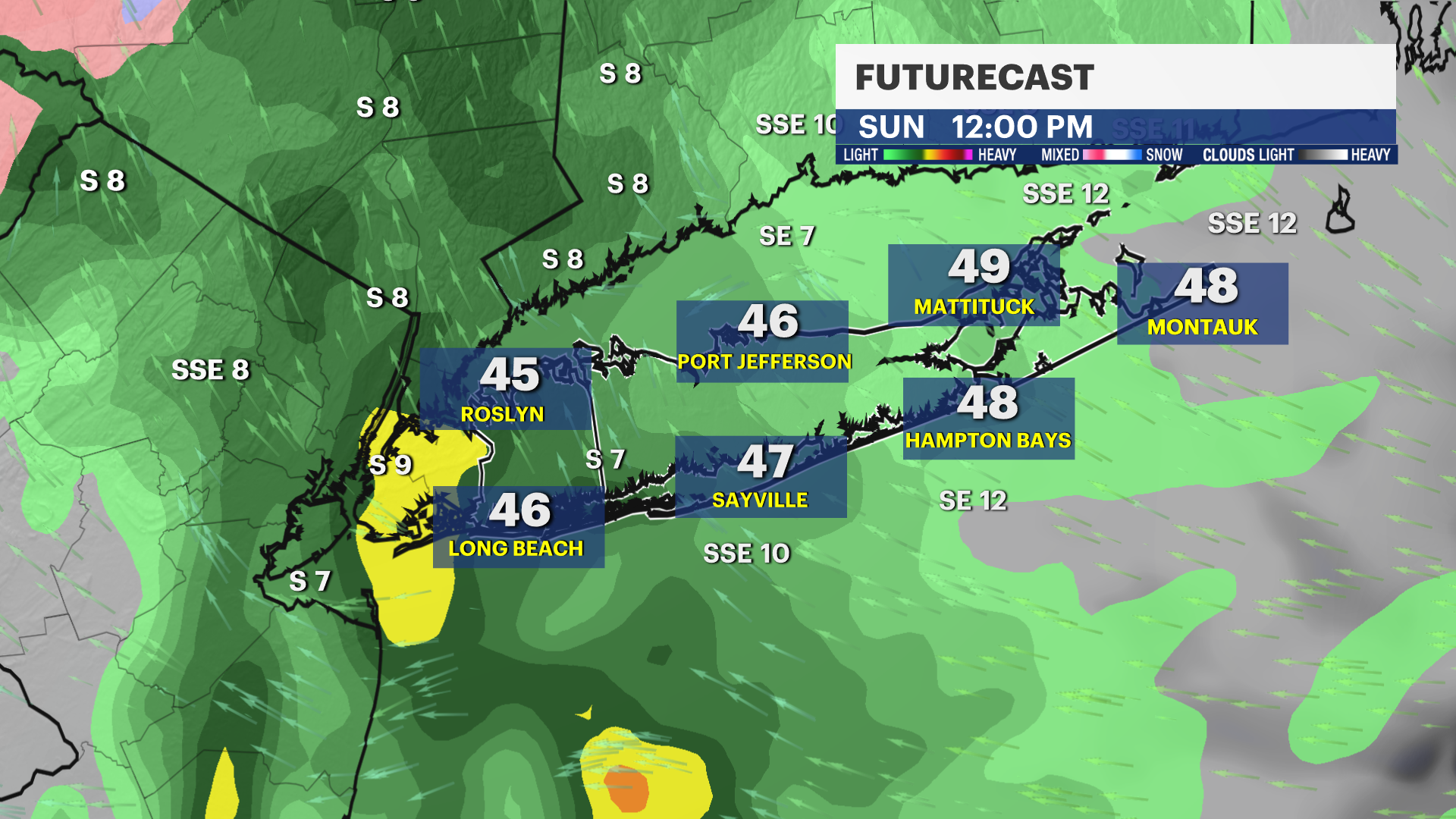 Sunday showers; sun returns for start of workweek on Long Island