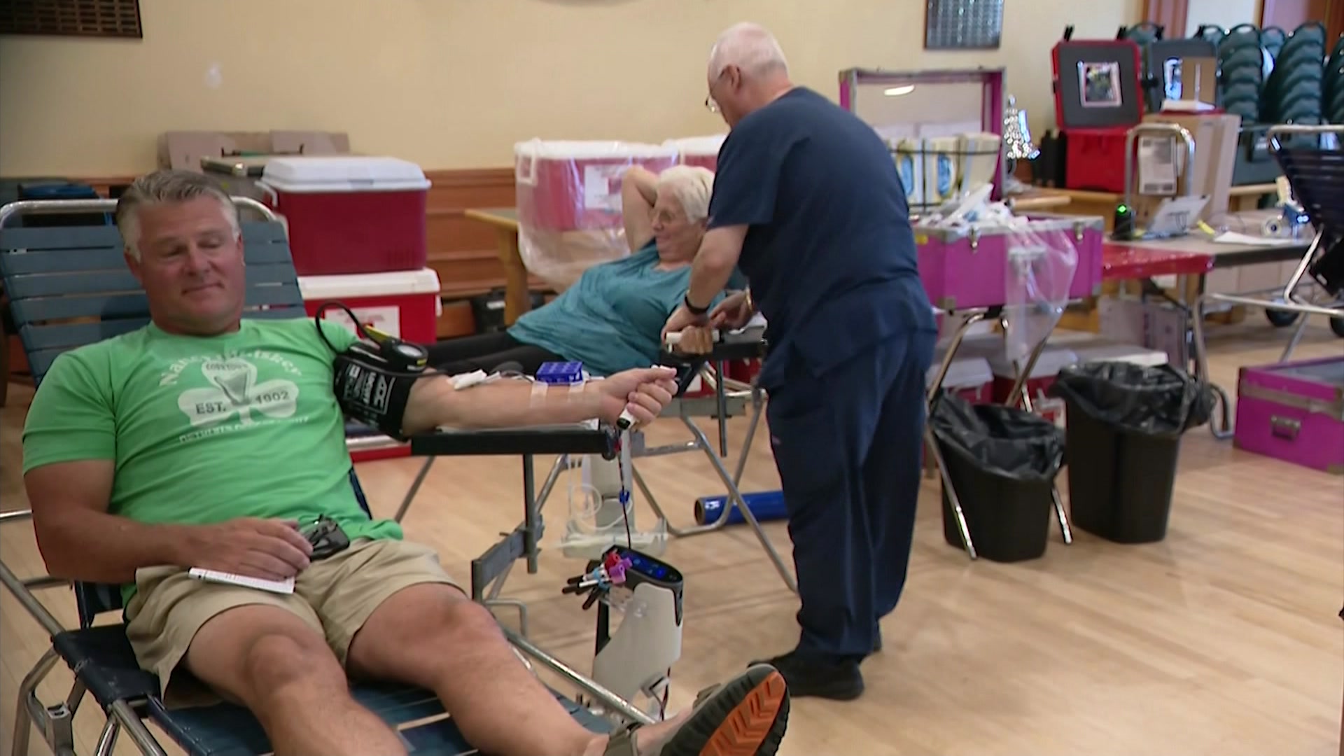 News 12 | Long Island | Islip Fire Department Holds Blood Drive In ...