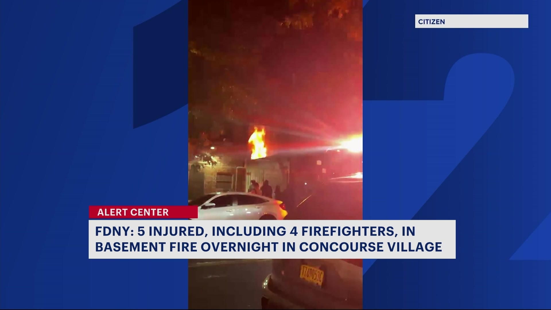 FDNY: 4 firefighters injured battling basement fire in the Bronx