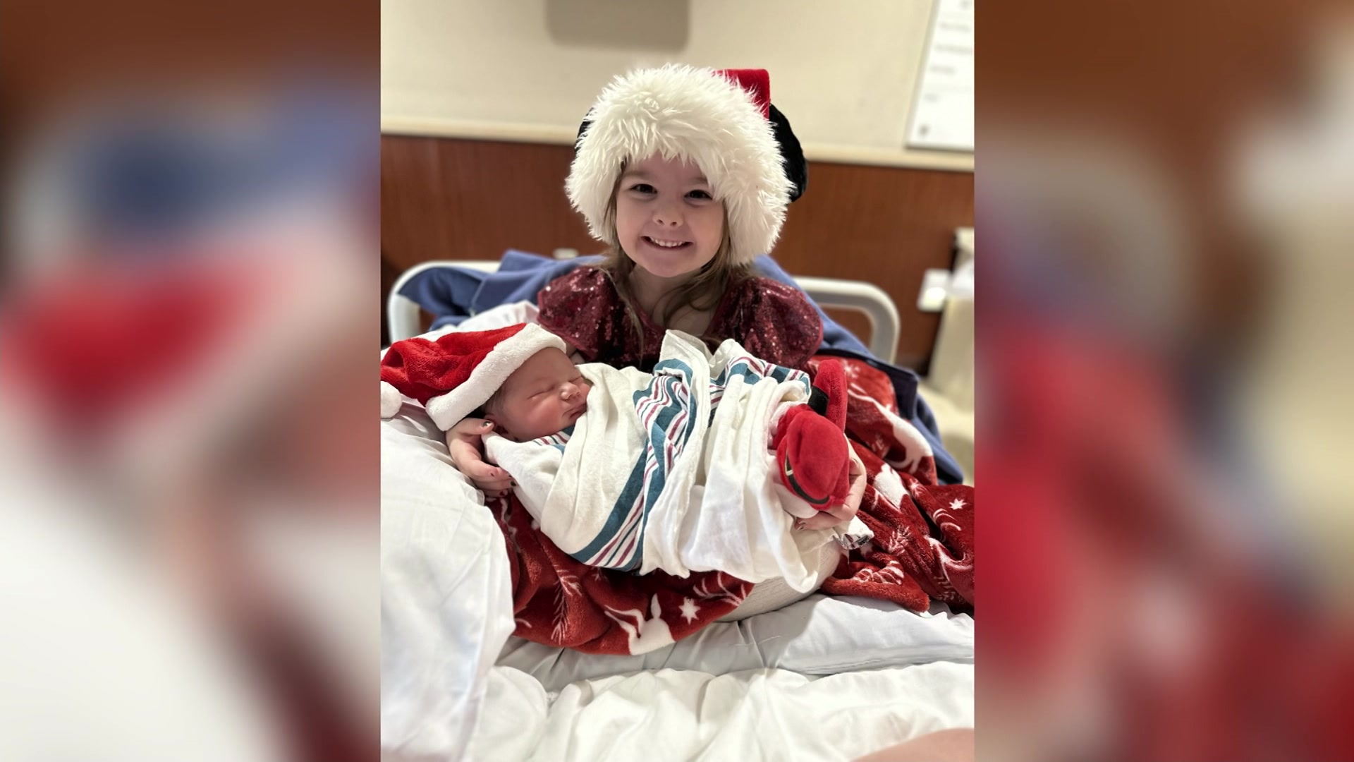 Redding sisters born 4 years apart on Christmas