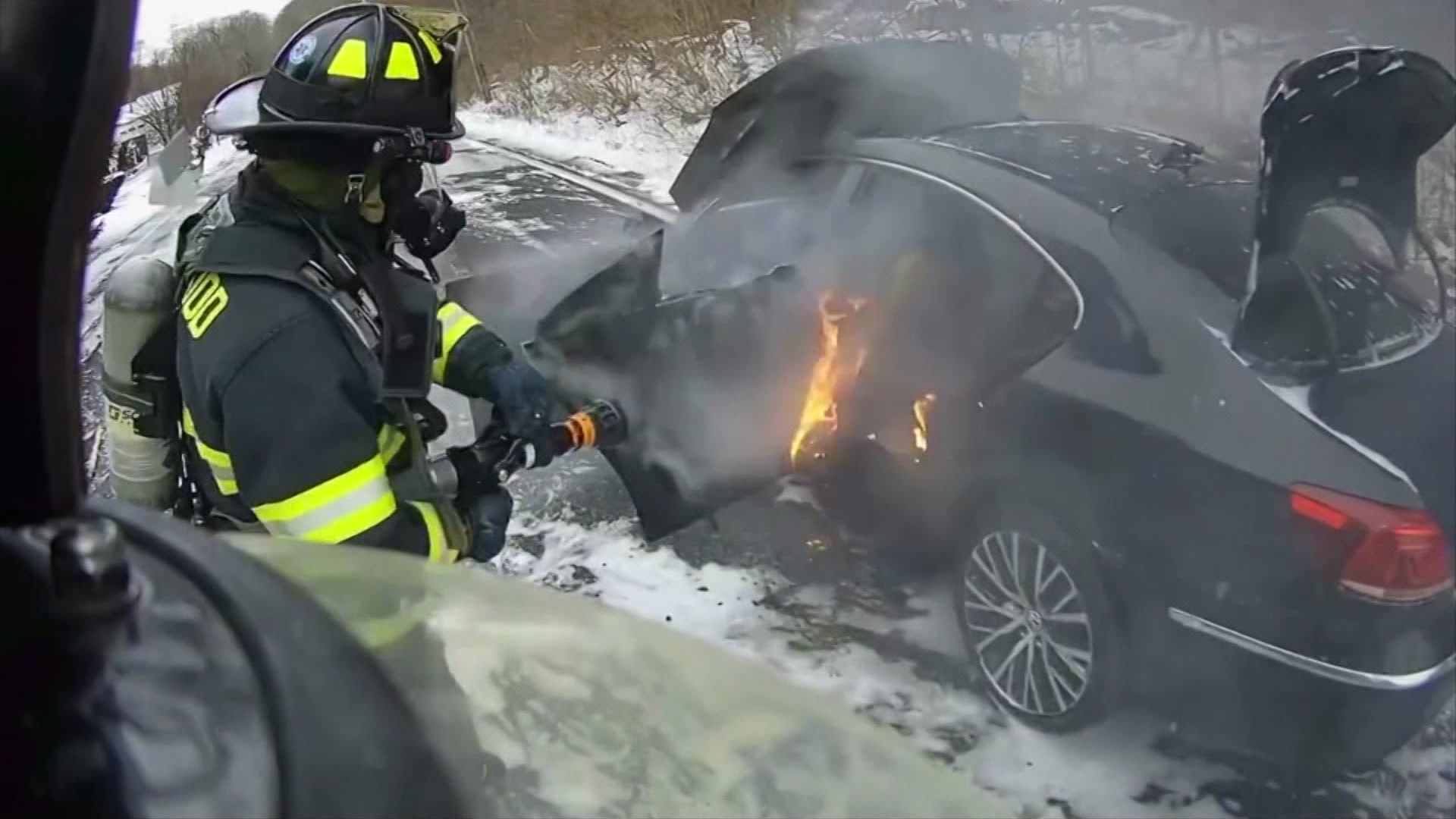 Busy weekend: Millwood firefighters respond to car fire, crash and ...