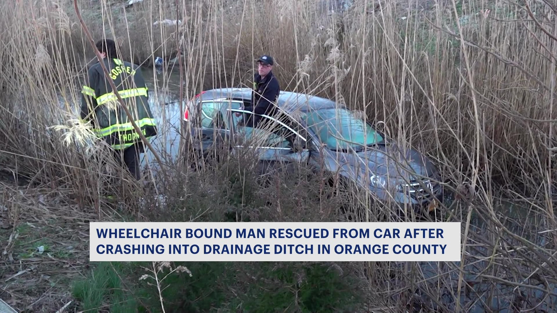 News 12 | Connecticut | Driver In Wheelchair Rescued From Partially ...