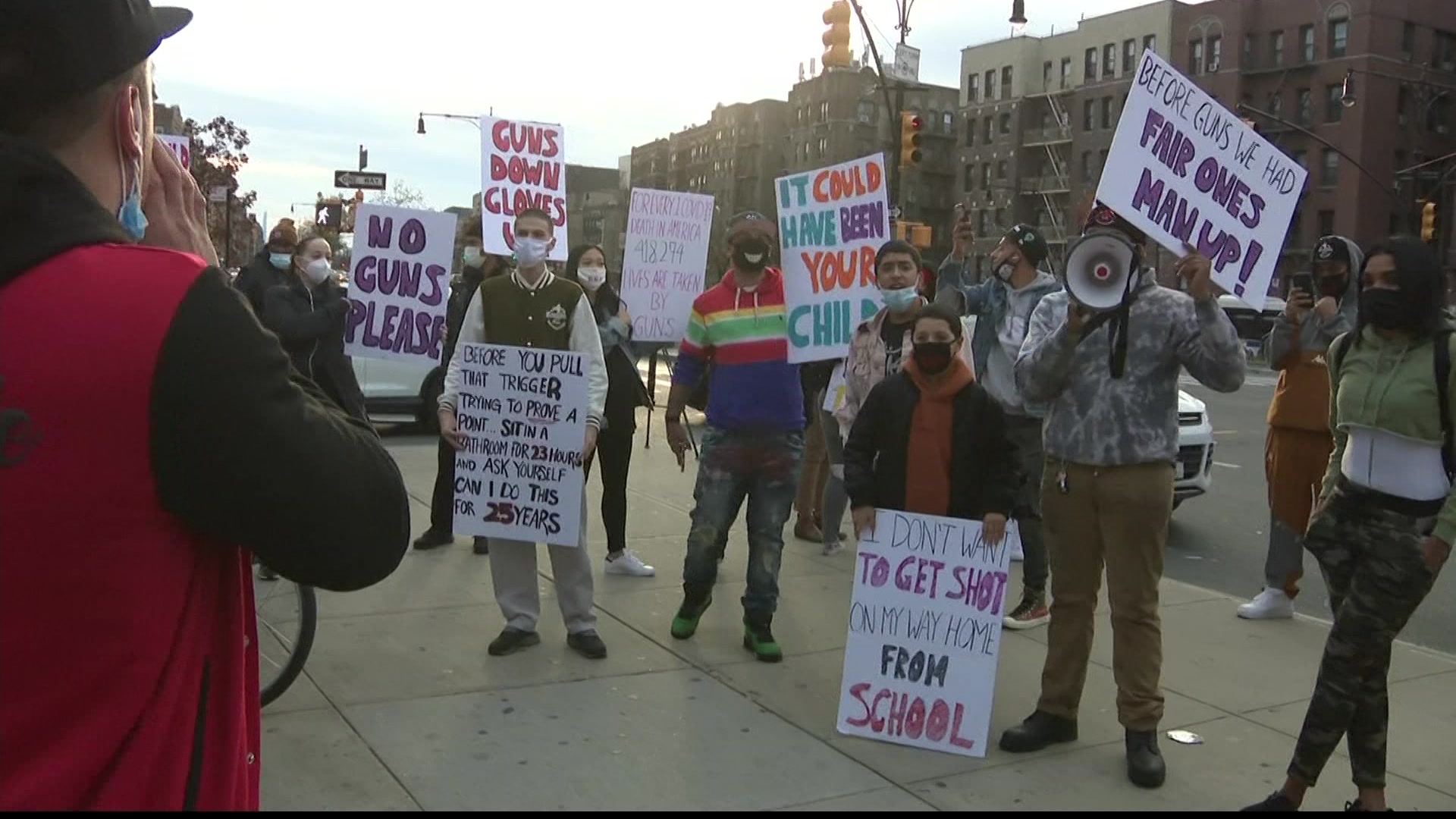 ‘Rumble in the Bronx’ fighting group holds anti-gun rally