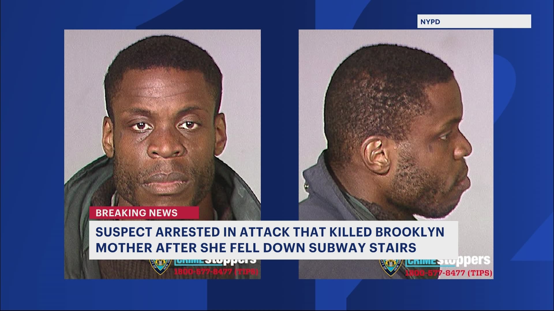 Police: Man charged with murder in subway stairs death of Brooklyn mother