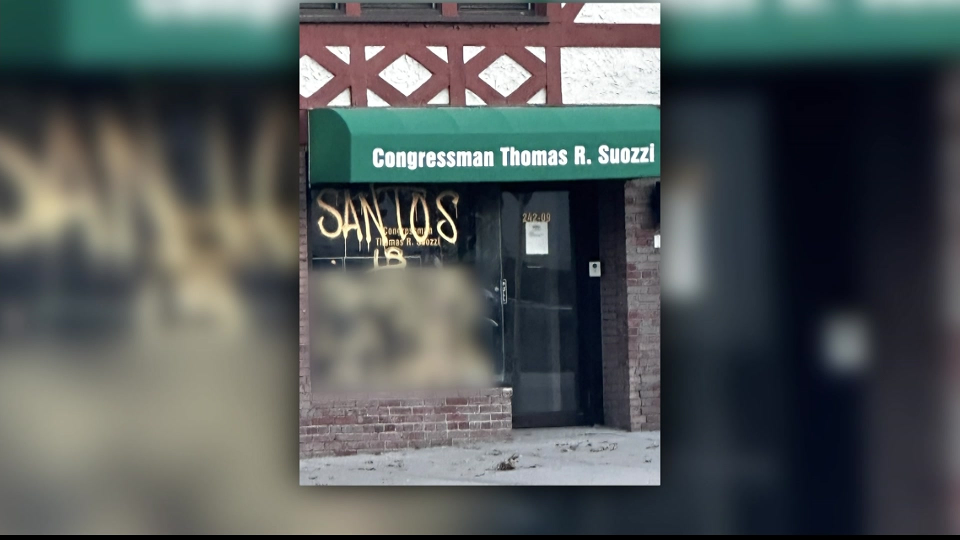 NYPD: Rep. Santos’ Queens office defaced with graffiti