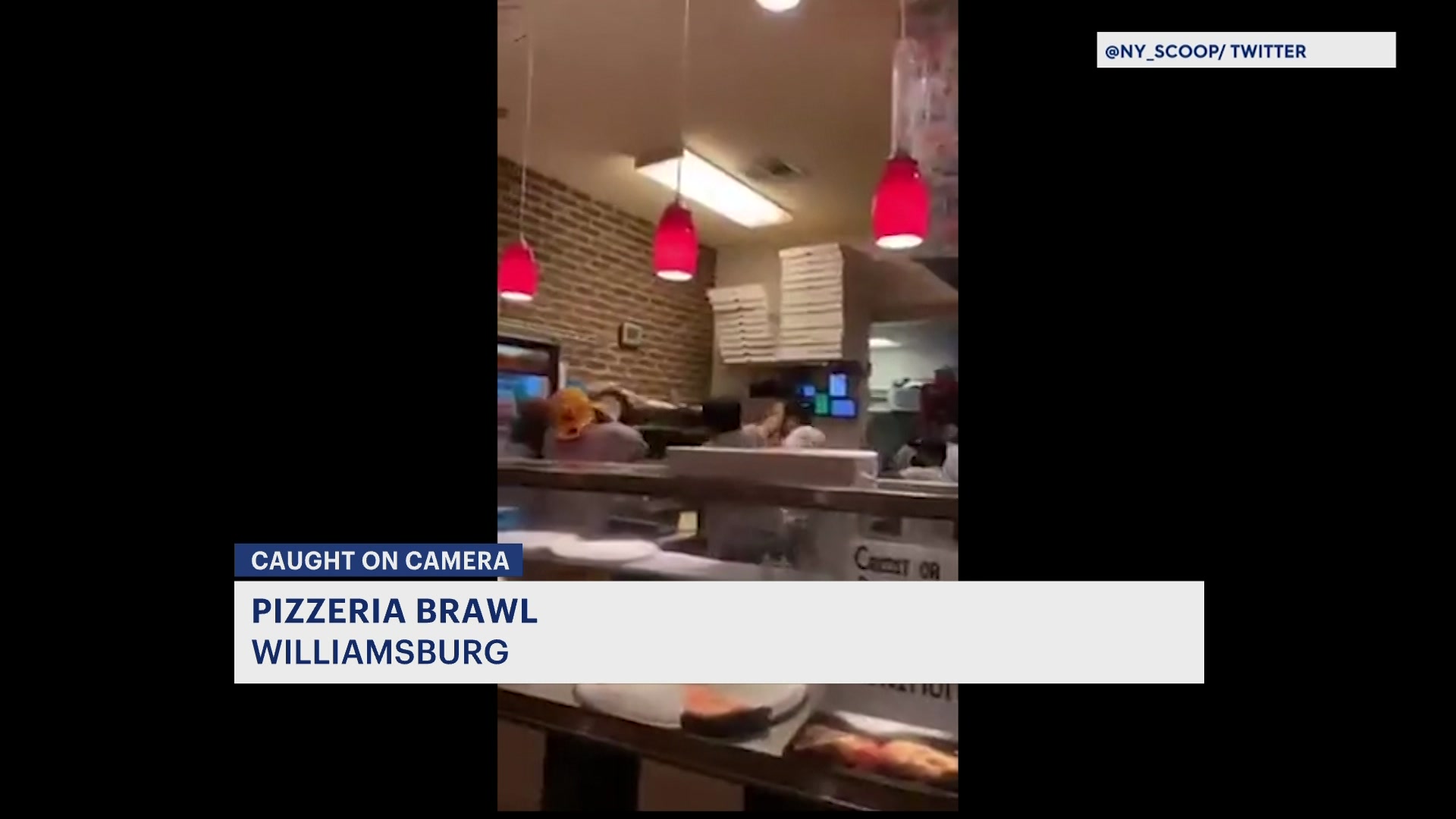 News 12 | Brooklyn | Video Catches Brawl Inside Of Williamsburg Pizza Shop