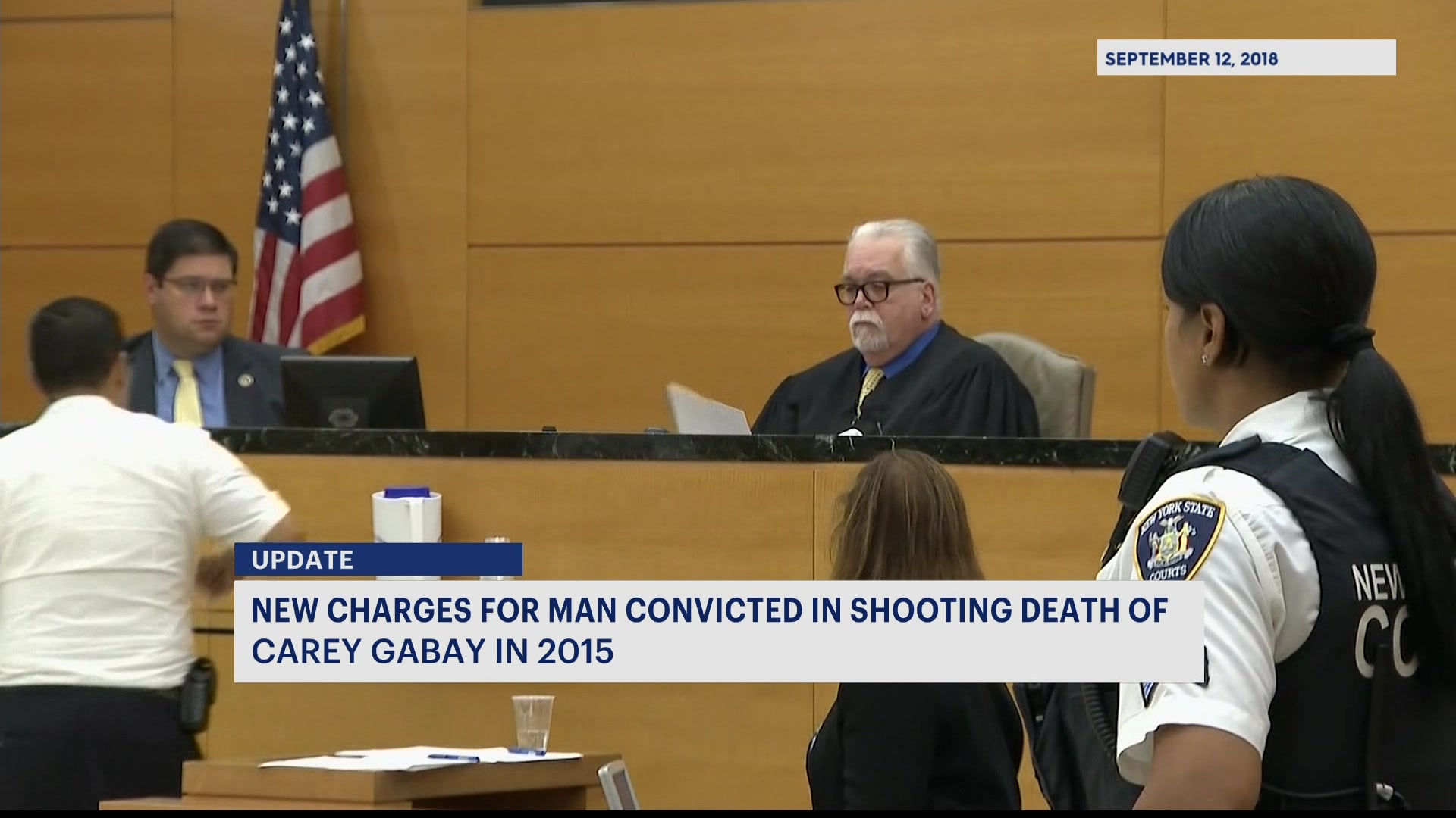 New charges placed on man convicted in 2015 shooting death of Carey Gabay