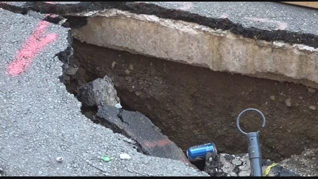 News 12 | The Bronx | Pair of big potholes a big problem for Sherman ...