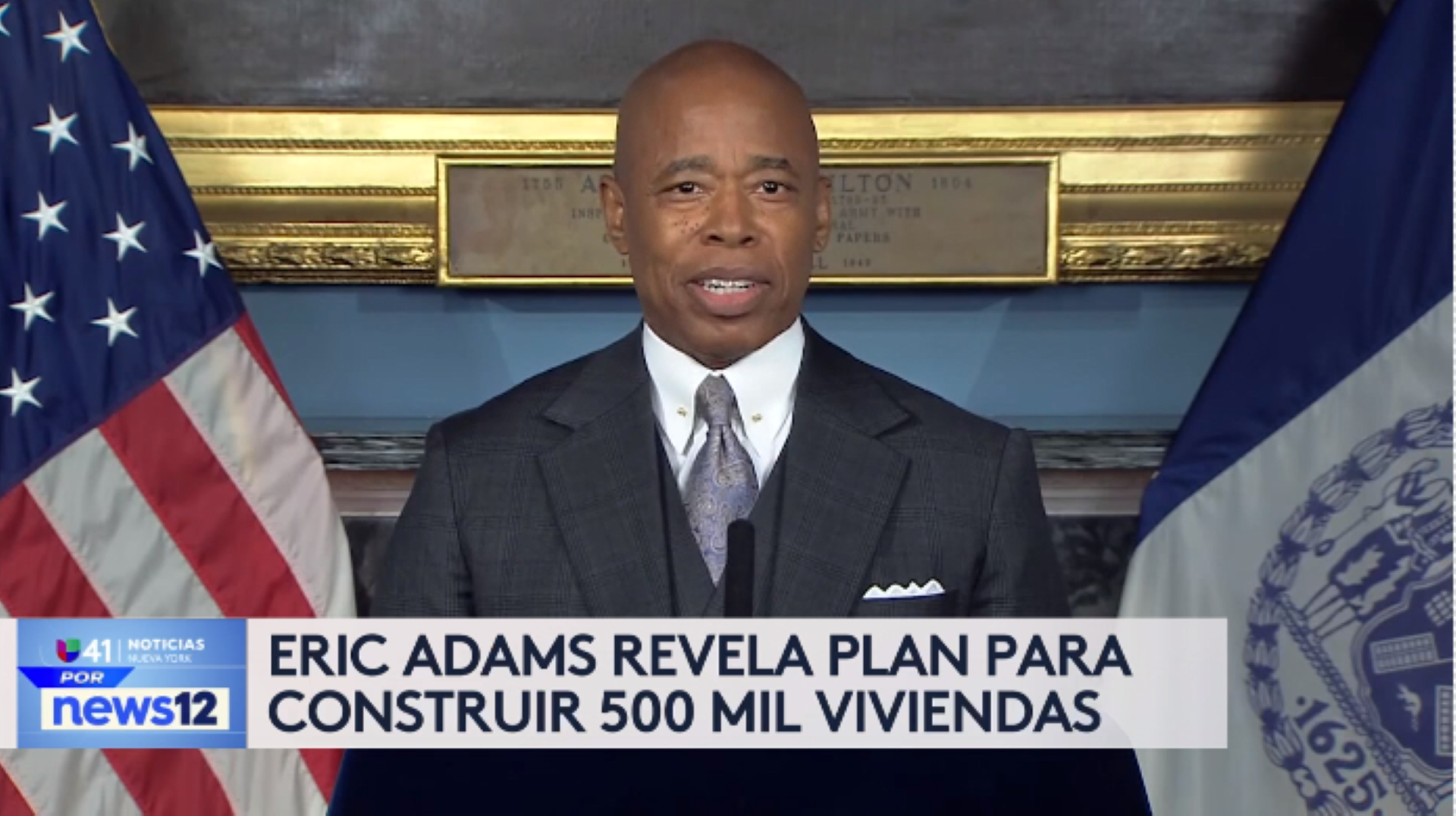 Univision 41 News Brief: Eric Adams revela plan para construir 500 mil ...