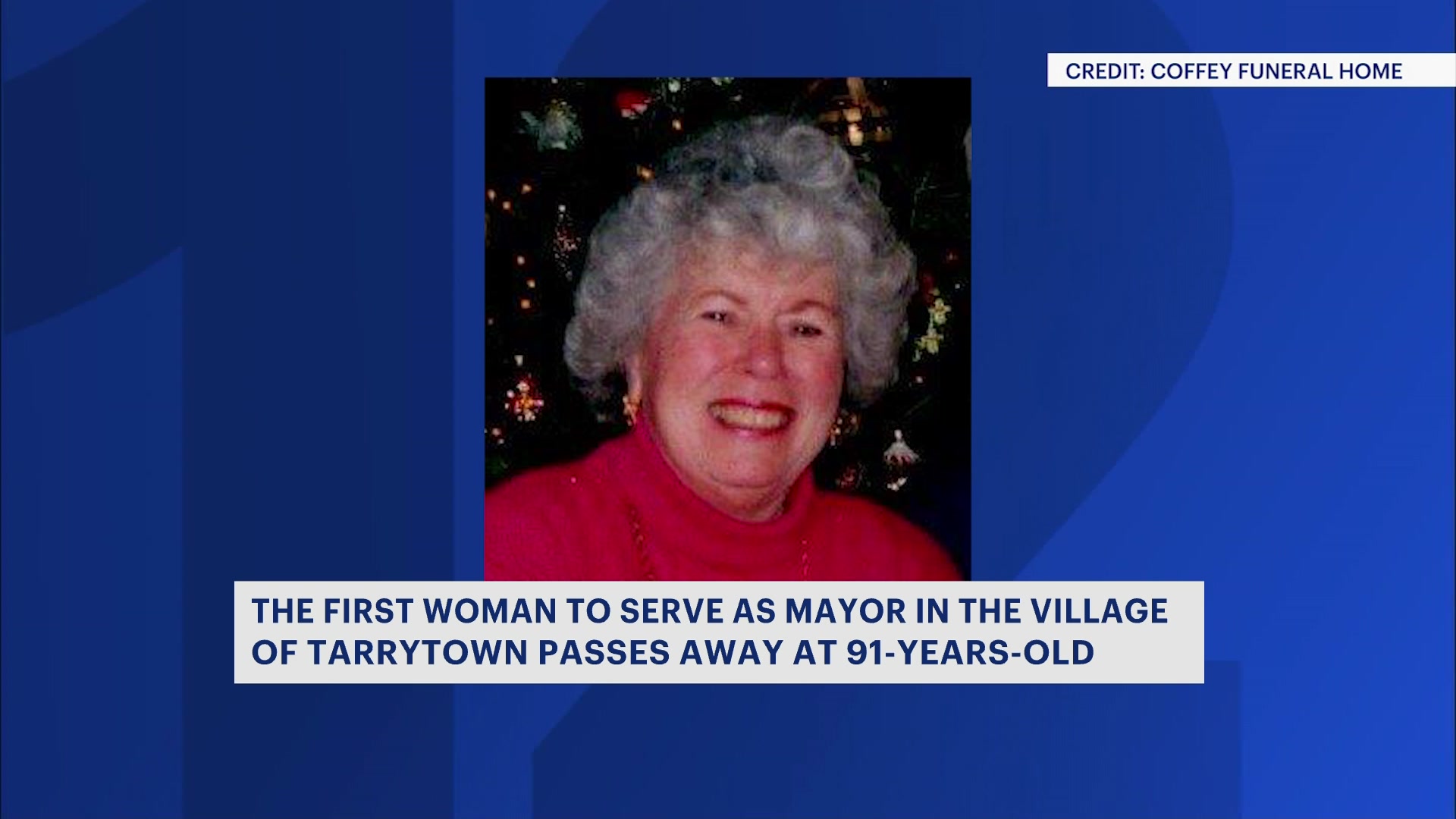 News 12 | Long Island | First female mayor of Tarrytown passes away at 91