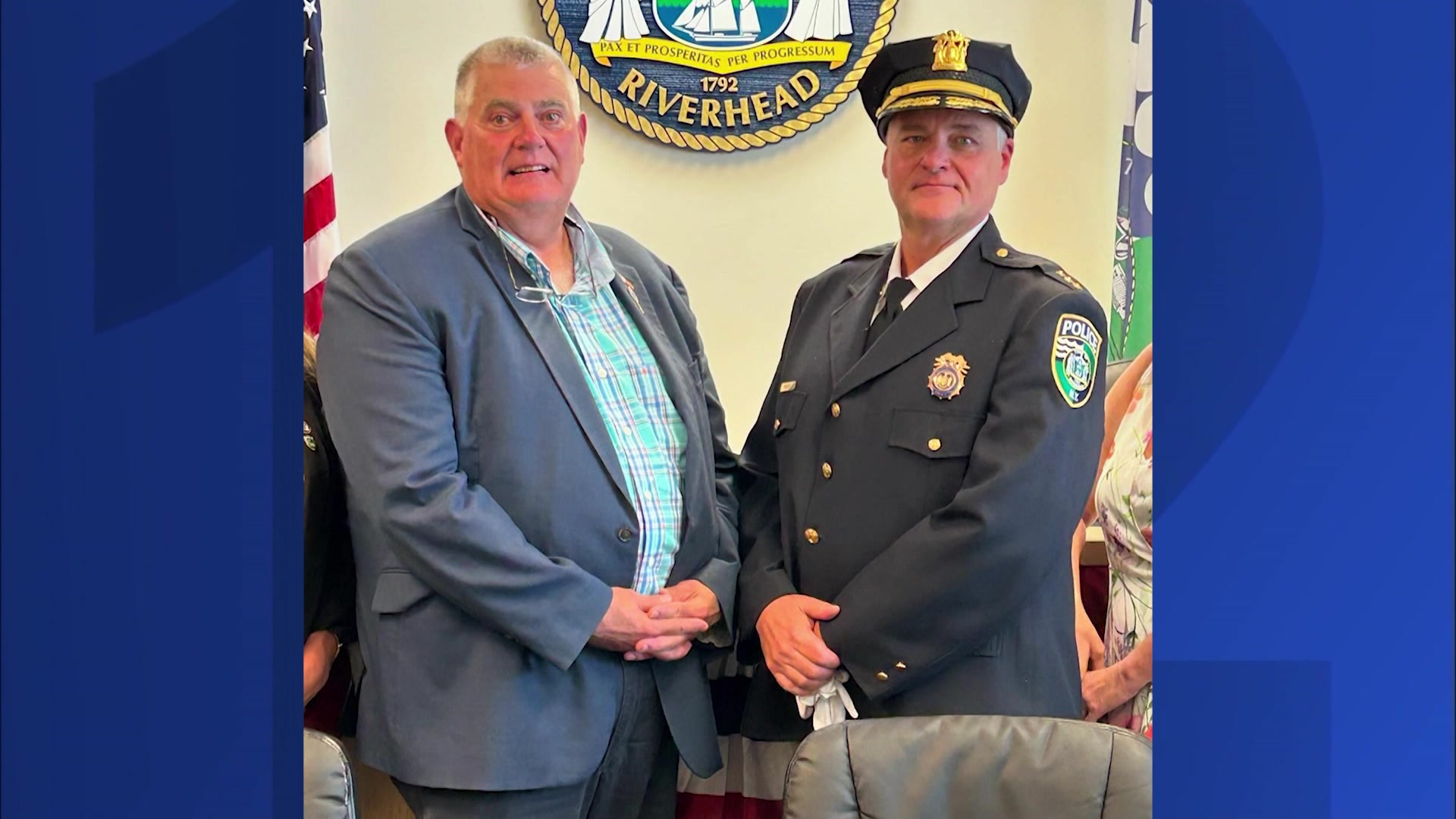 Town of Riverhead swears in Ed Frost as new police chief