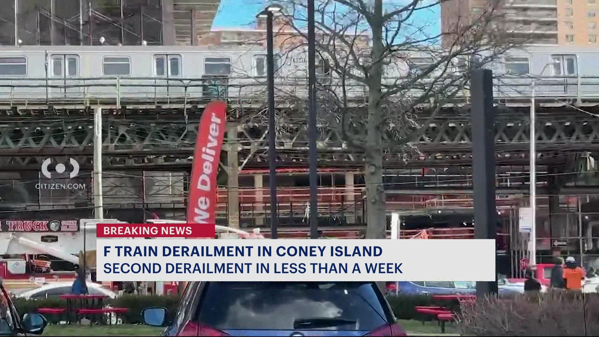 Police: Northbound F train derails at Neptune Avenue station in Coney ...