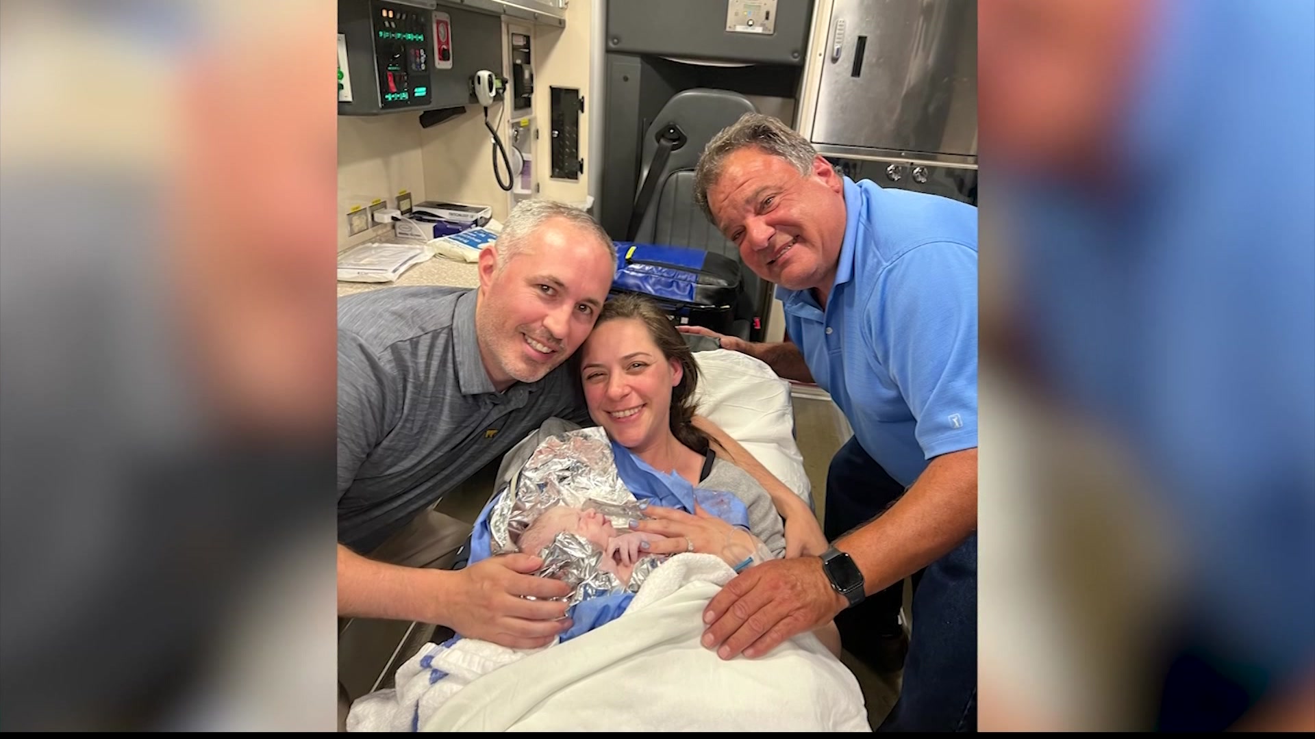 Mother who gave birth in back of ambulance reunites with first ...
