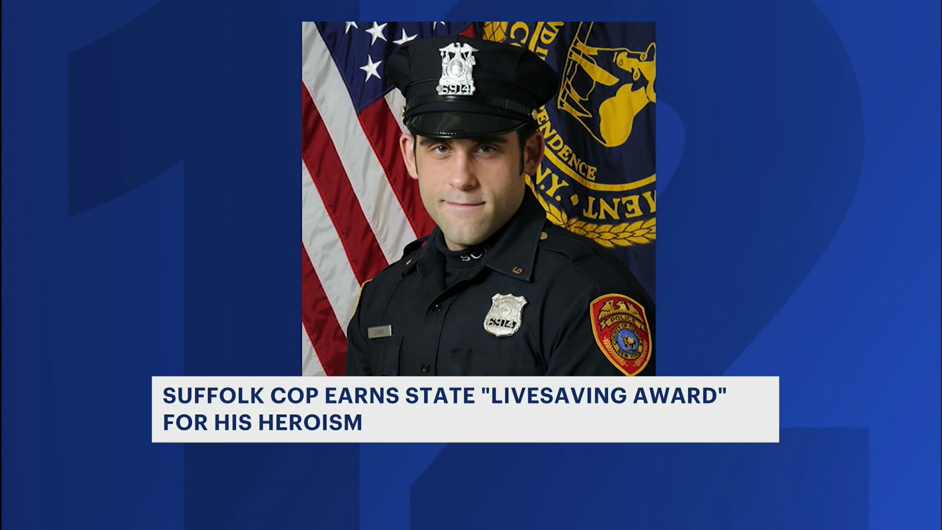 Suffolk police officer honored with NYS Lifesaving Award for heroism