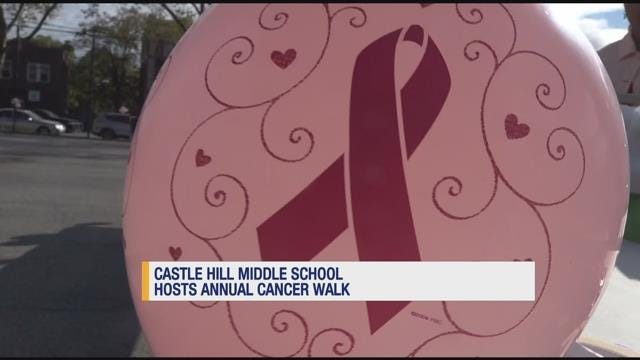 Castle Hill Middle School 127 participates in annual cancer walk