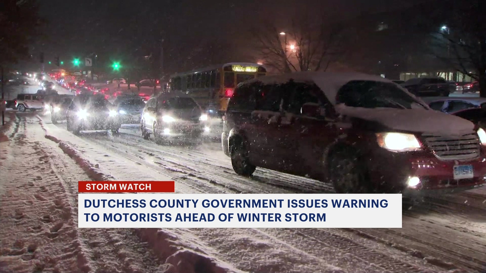 Dutchess County government issues warning to motorists ahead of storm