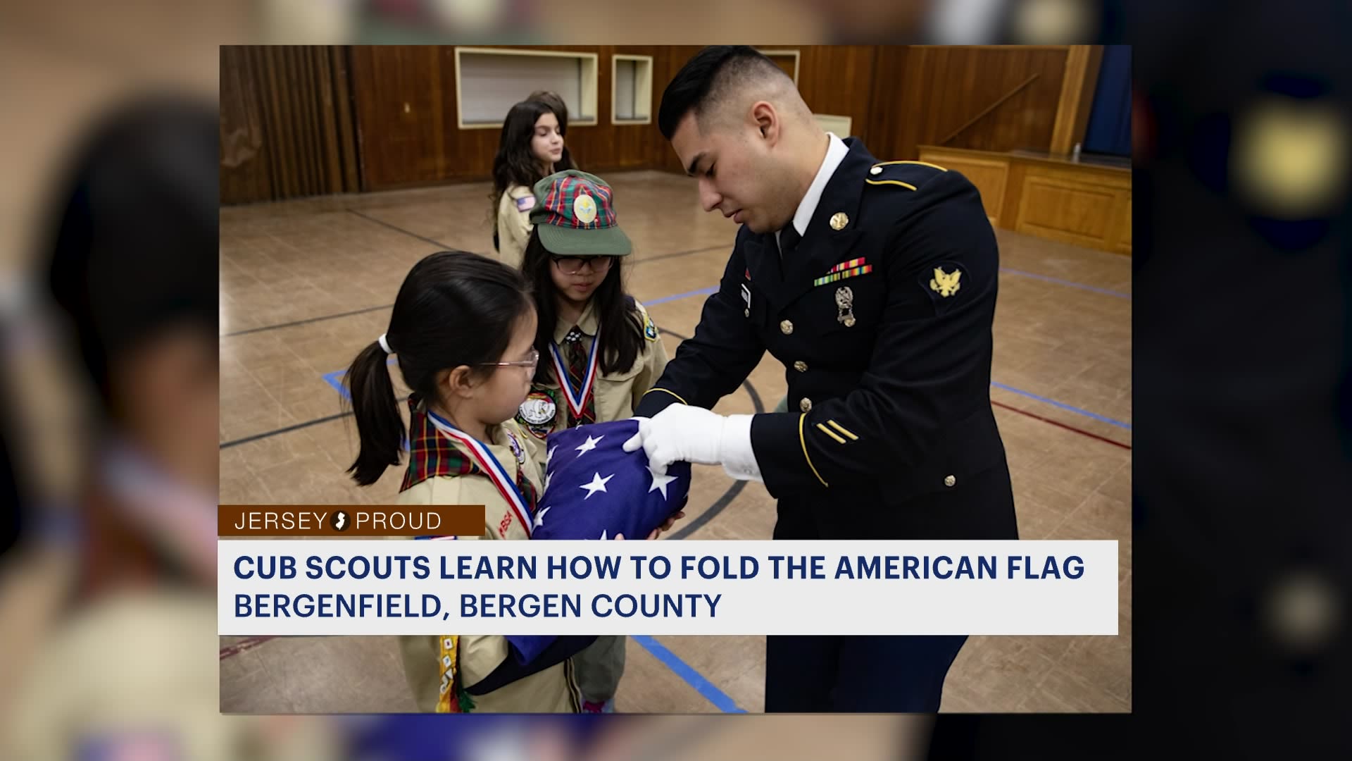 Jersey Proud: NJ National Guard shows Cub Scouts how to fold American flag