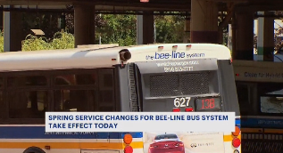Service changes for Bee-Line buses go into effect today