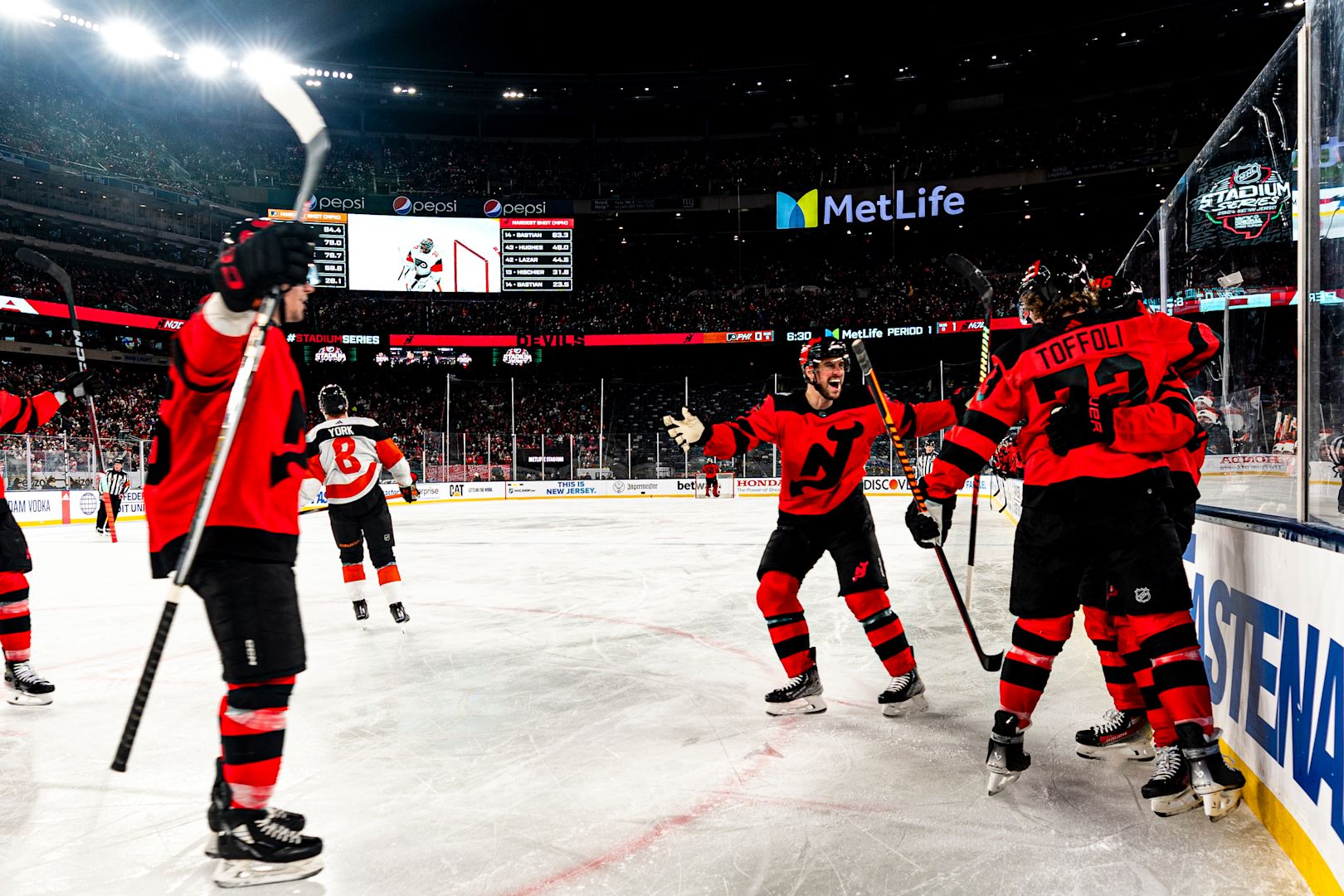 Nico Hischier scores twice as Devils beat Flyers 6-3 at MetLife Stadium