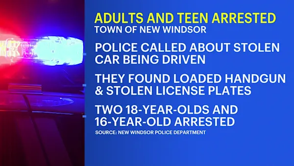 Police: 3 teens arrested in stolen car with loaded gun Police: 3 teens arrested in stolen car with loaded gun
