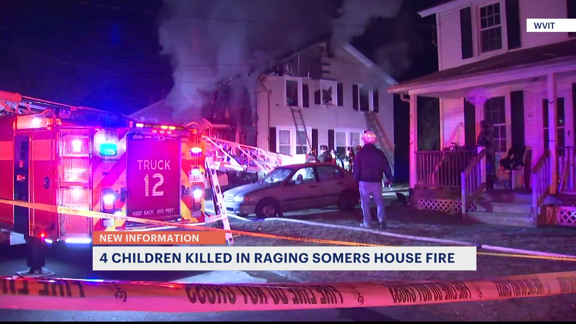 Four children killed in a fire at a multifamily home in town of Somers