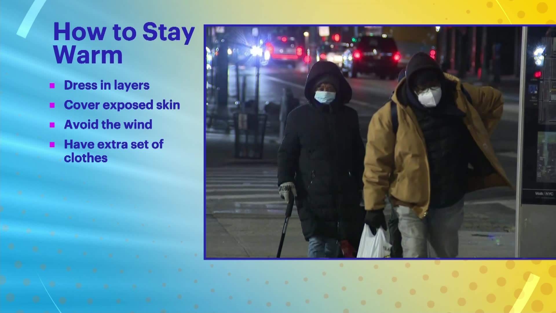 Tips on how to stay warm when heading out the door in cold weather
