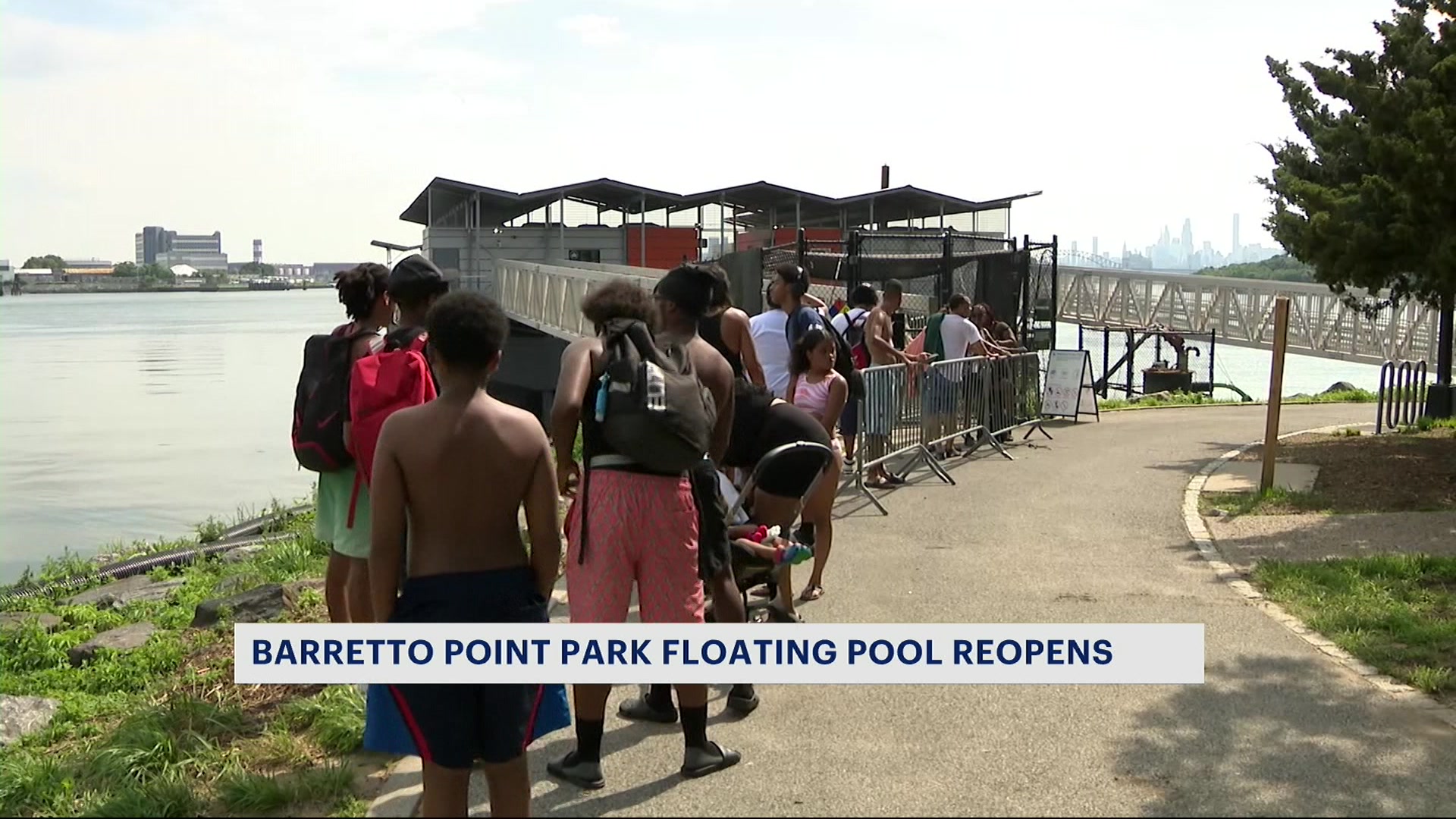 Floating pool in Hunts Point reopens