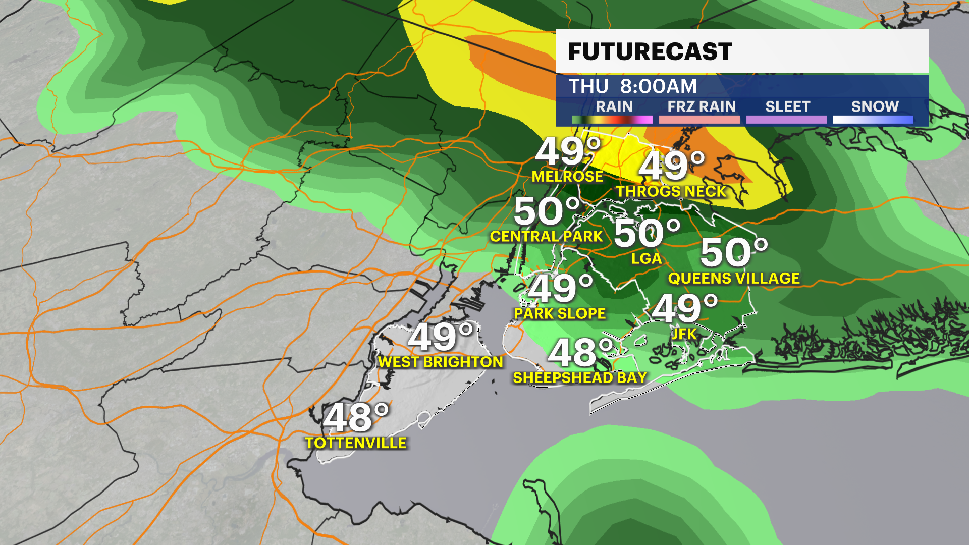 STORM WATCH: Gloomy and cool weather conditions with some rain for NYC ...