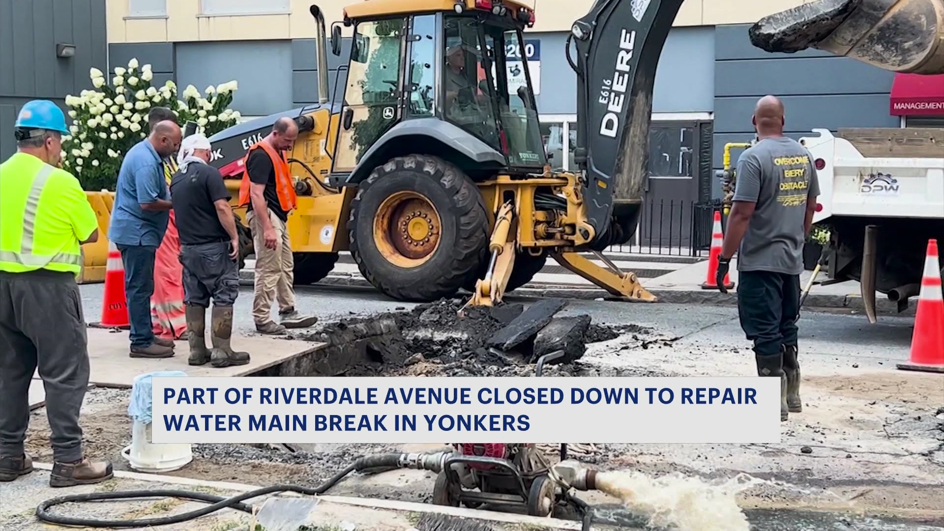 Water back on after main break in Yonkers; crews continue repairs ...