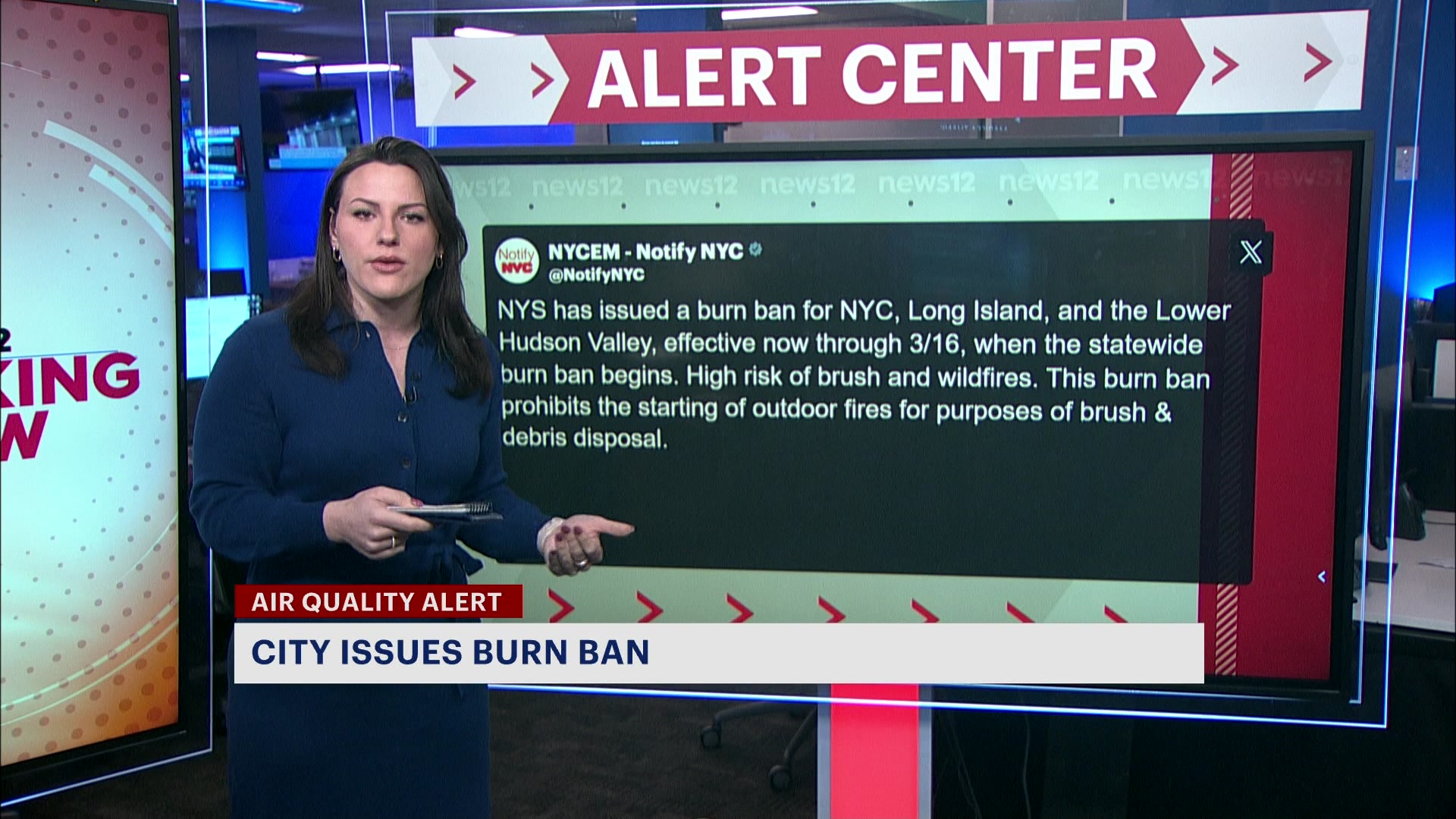 News 12 | Brooklyn | Statewide Burn Ban In Place For New York
