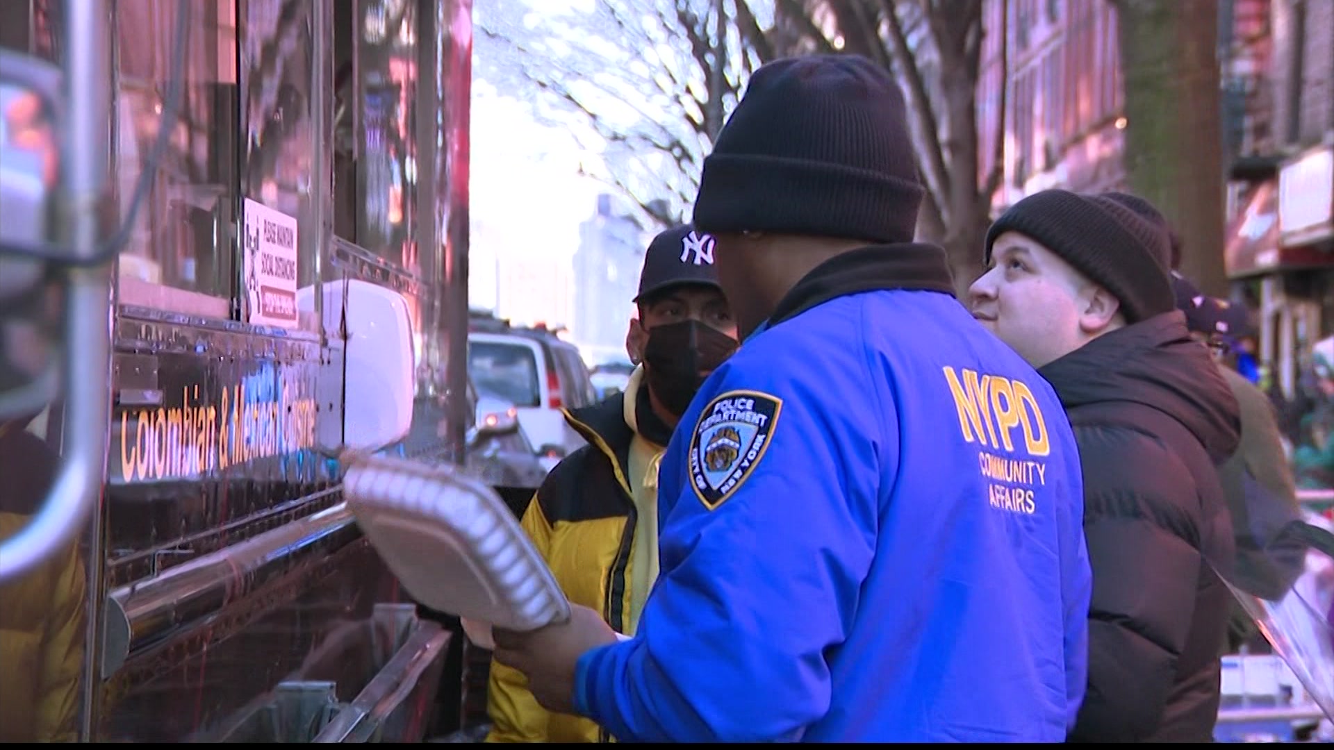 Hundreds gather outside 32nd Precinct to honor, remember fallen officers